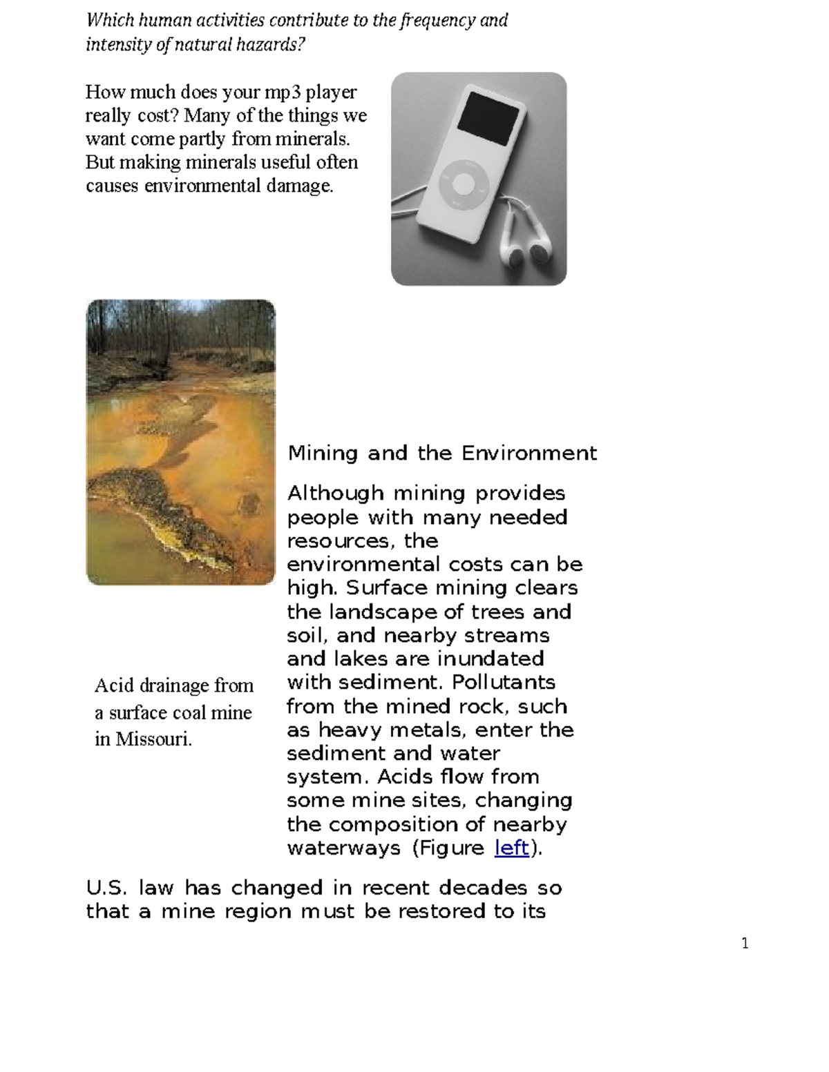 Which human activities contribute to the frequency and intensity of ...