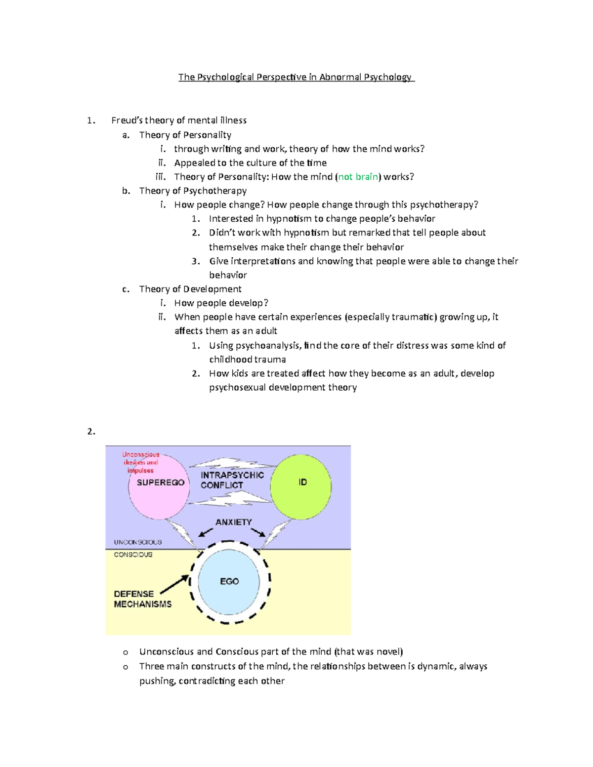 Psychology and Abnormal Psychology Study Guide - The Psychological ...
