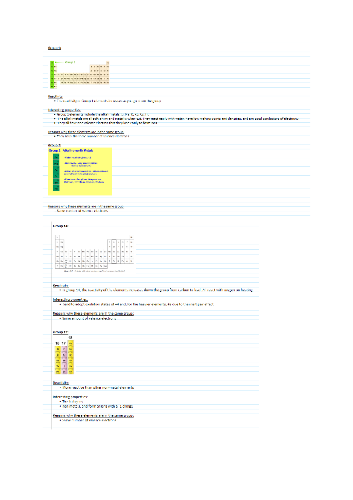 Science Chemistry Periodic Table Studocu