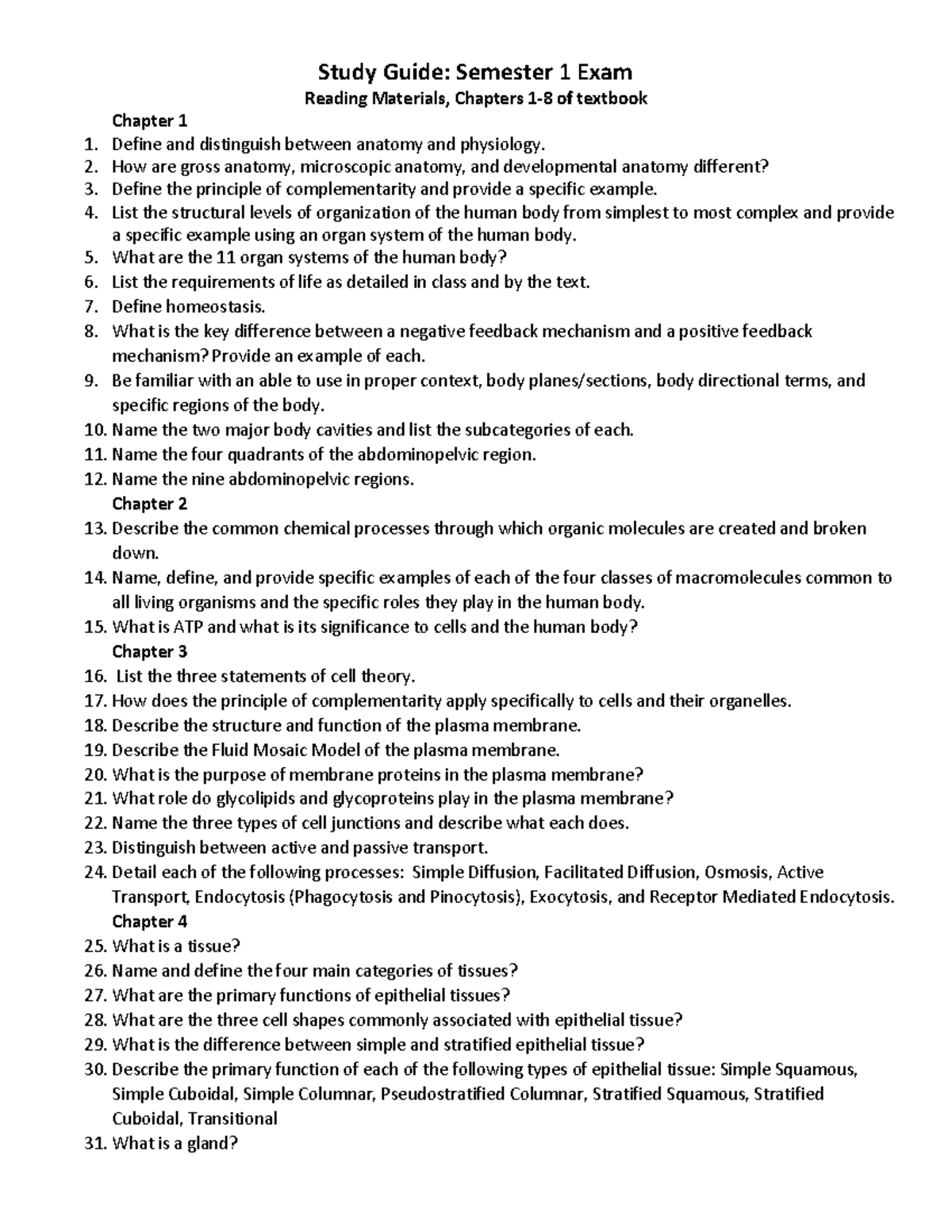 Semester+1+Study+Guide+Fall+23 - Study Guide: Semester 1 Exam Reading ...