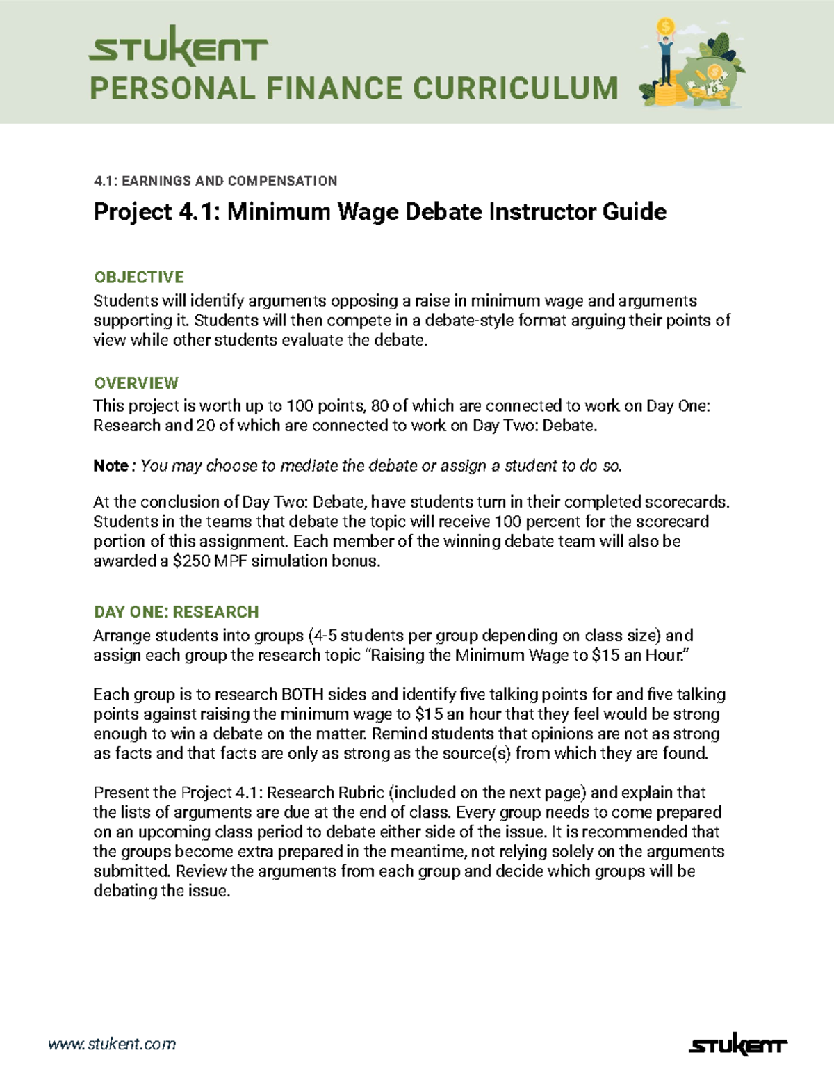 Assignment Project-4 - Min Wage econ assignemnt - stukent Students will ...