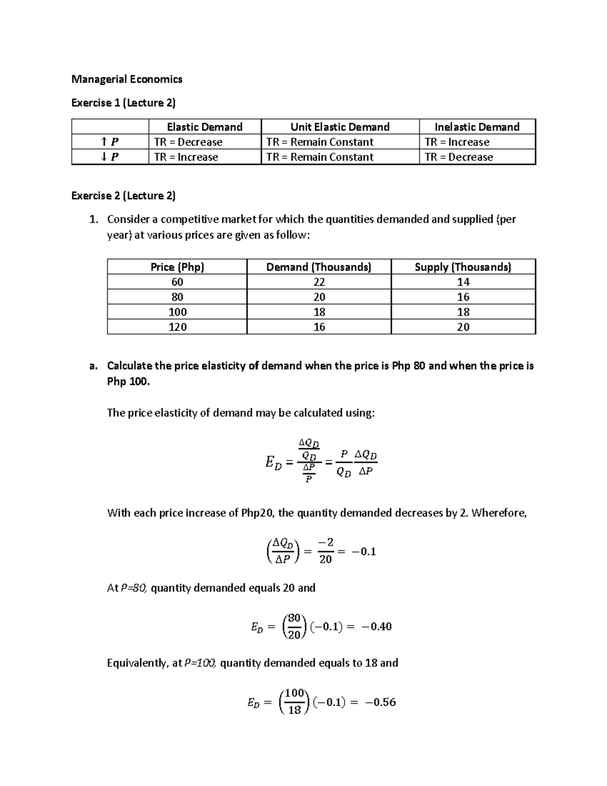 Hehehehe-MAN-ECON - managerial economics supply and demand chapter 3 ...