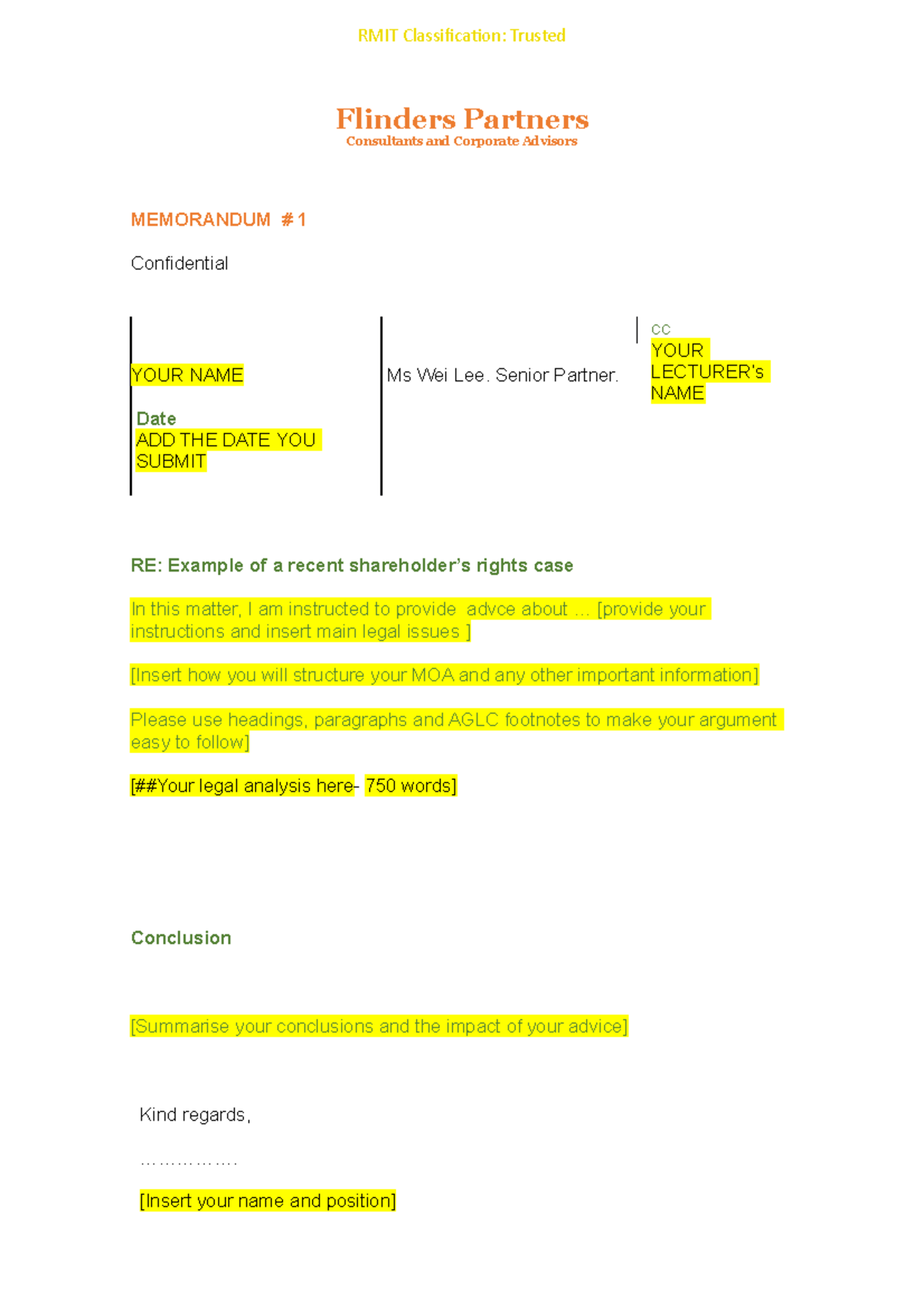 MOA and Bibliography Template Assignment 2 SIM (6) (1) - RMIT ...