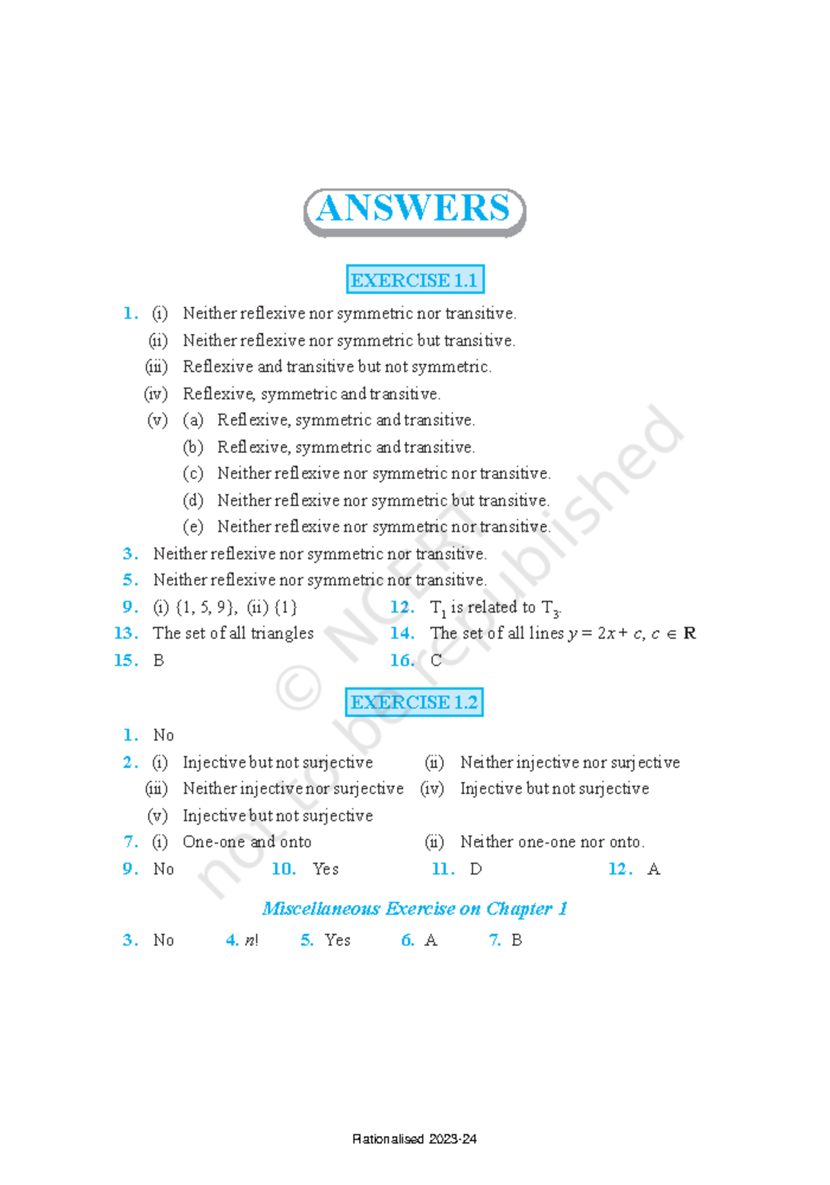 Lemh1an - NCERT Maths - 208 MATHEMATICS ####### EXERCISE 1. (i) Neither ...