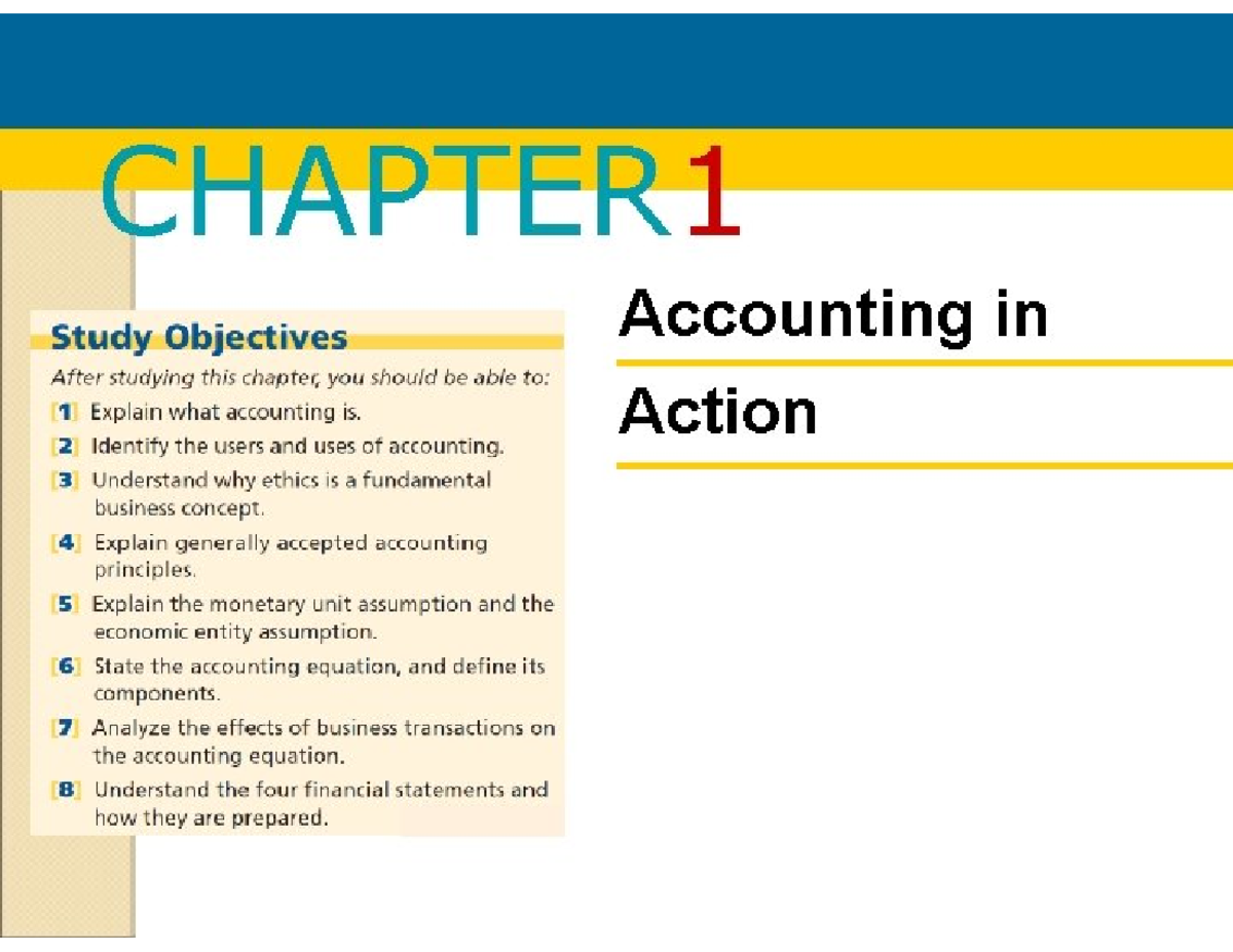 Chapter- 1(Accounting) - Accounts for Decision Making, Chapter 1 - Studocu