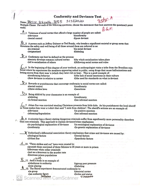 UNIT 5 Deviance Fall 2022 - UNIT 5: DEVIANCE OVERVIEW In this unit, we ...