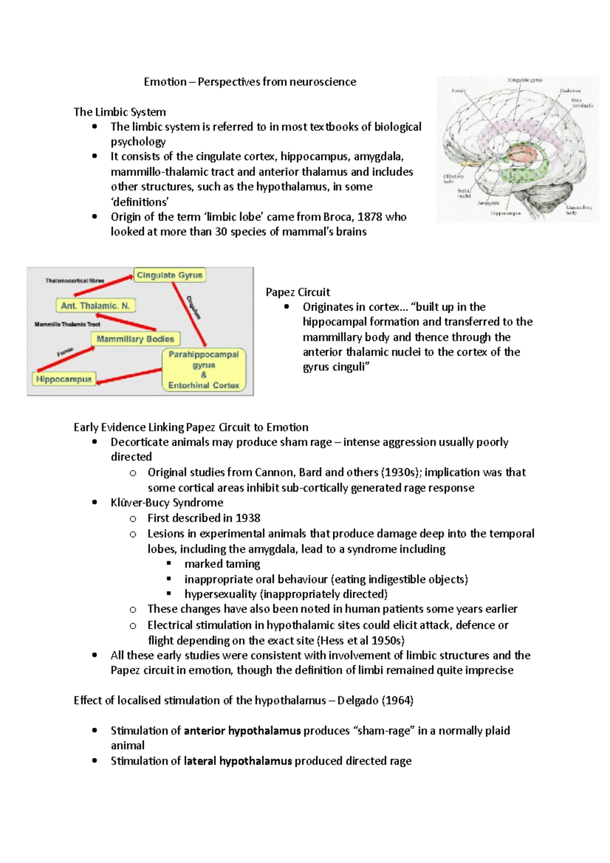 Emotion - neuroscience (biological) perspective - Emotion ...