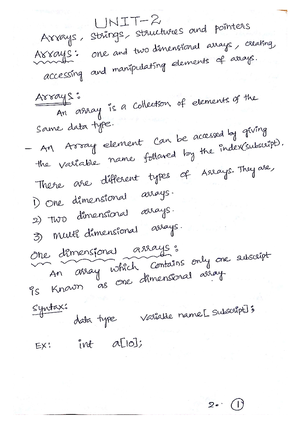 Computer Science and Engineering - Btech1 - JNTU - Studocu