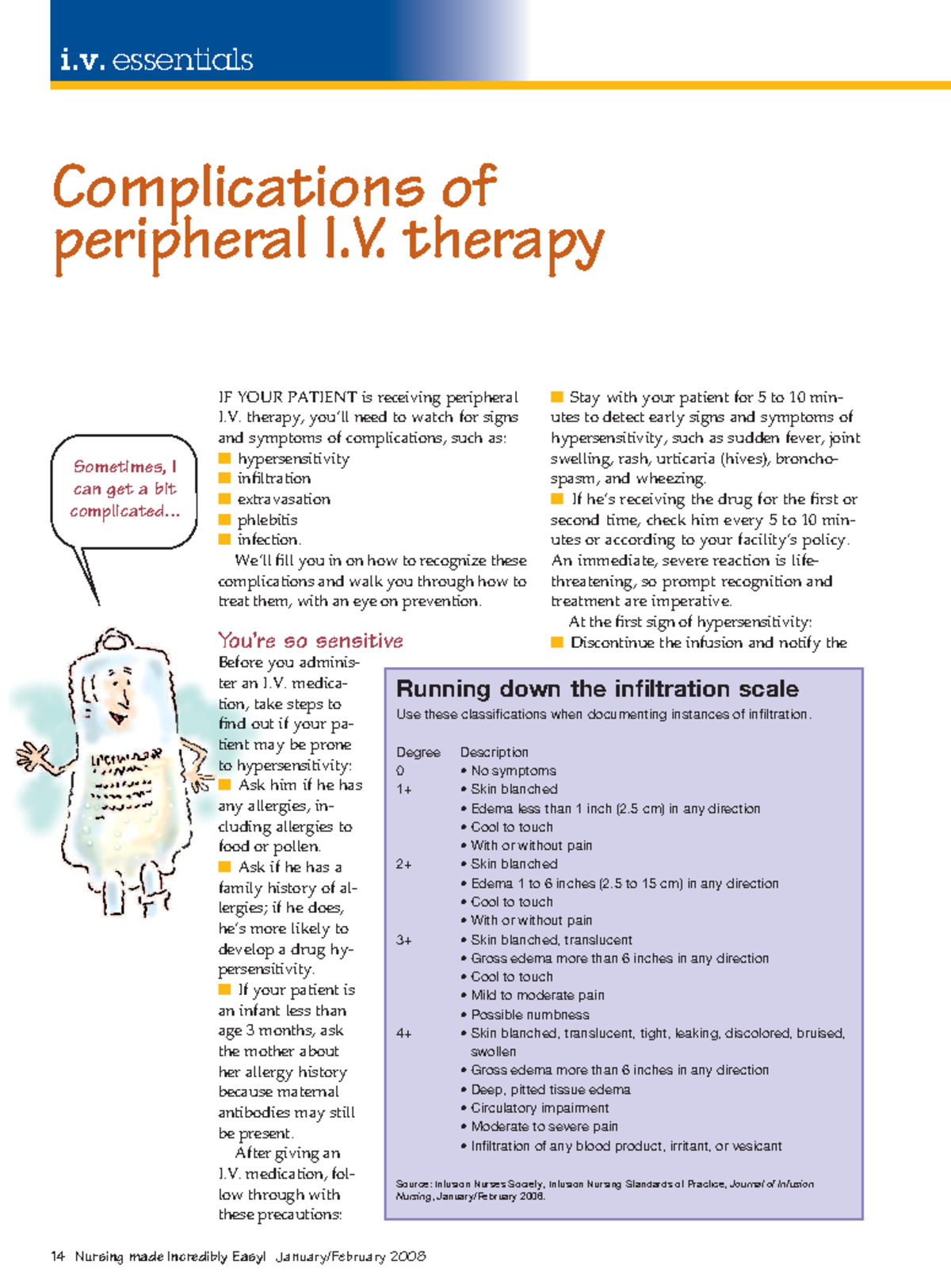 Complications of IV Therapy - i. essentials Complications of peripheral ...