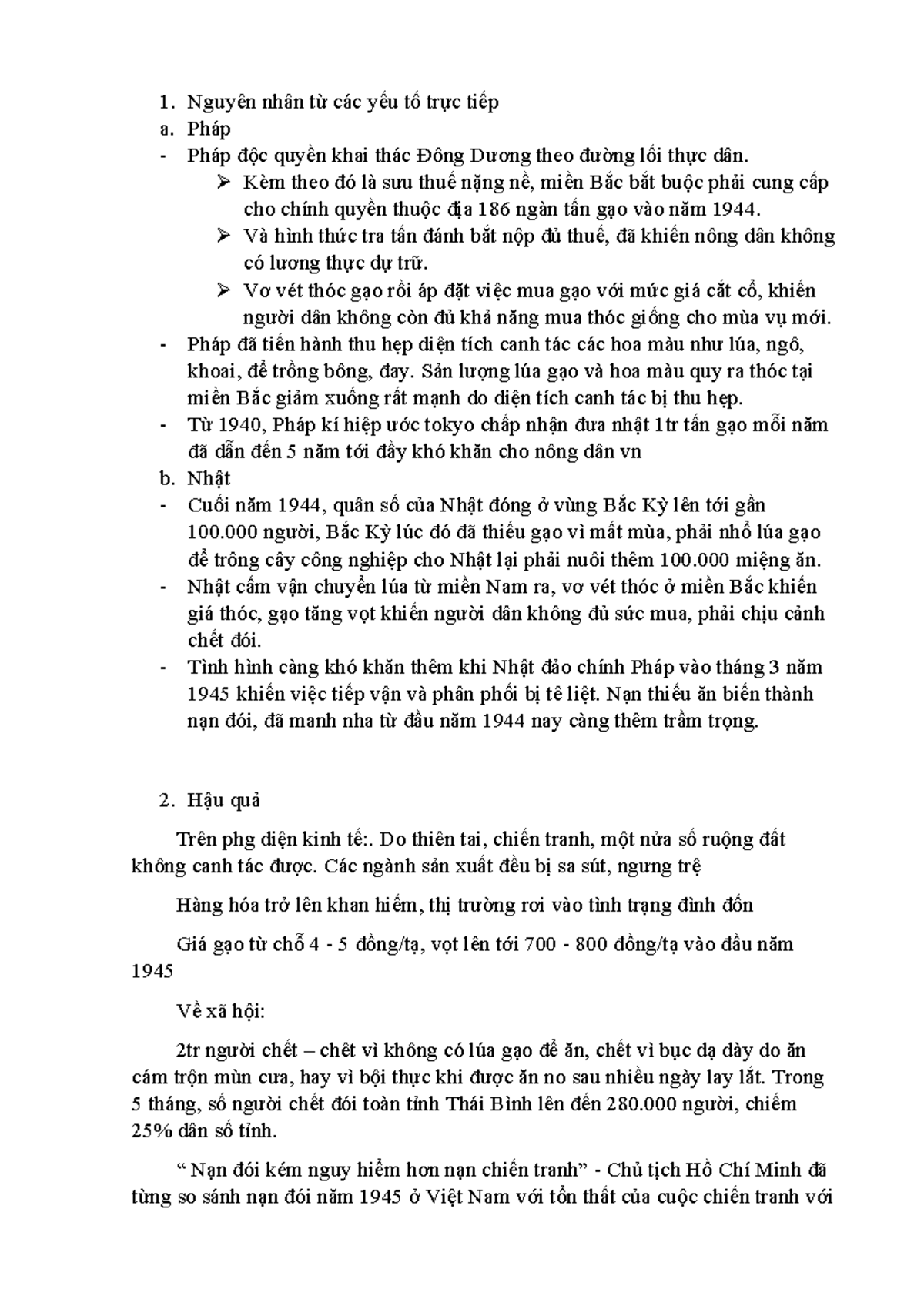 Phần-tt-lsd - Lsd1 - Nguyên nhân từ các yếu tố trực tiếp a. Pháp Pháp độc quyền khai thác Đông ...
