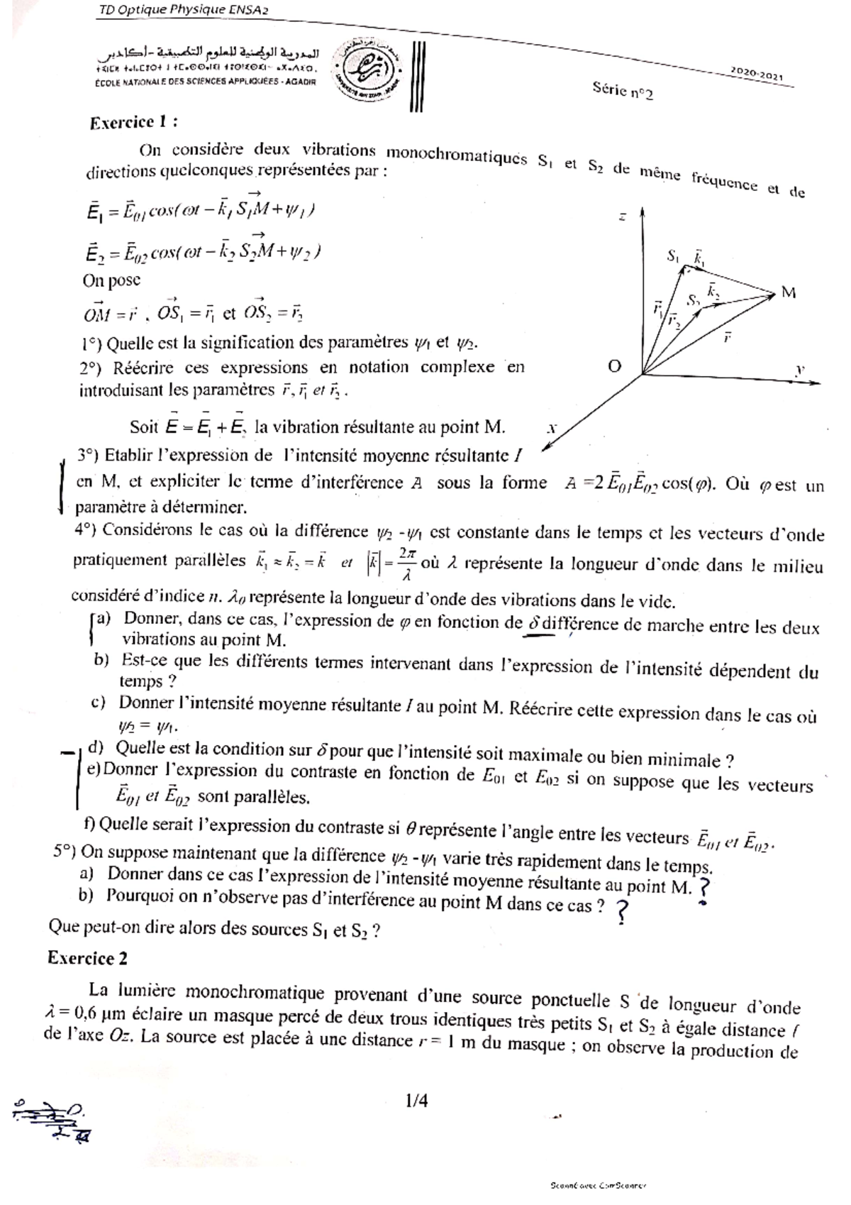Td2 Optique Physique2 Optique Studocu