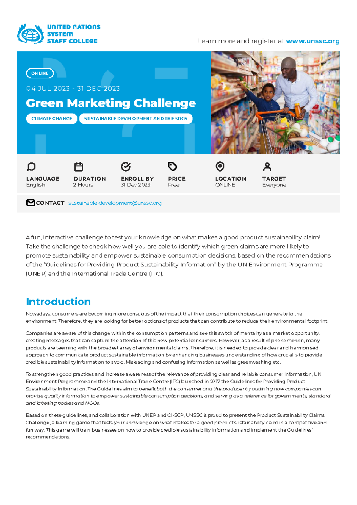 Green Marketing Challenge - A fun, interactive challenge to test your ...
