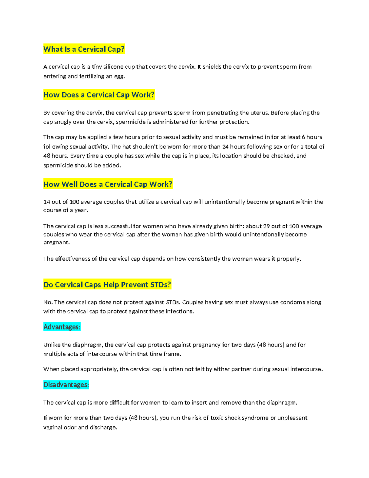 Cervical CAP AND MALE Condom - JOAN - What Is a Cervical Cap? A ...