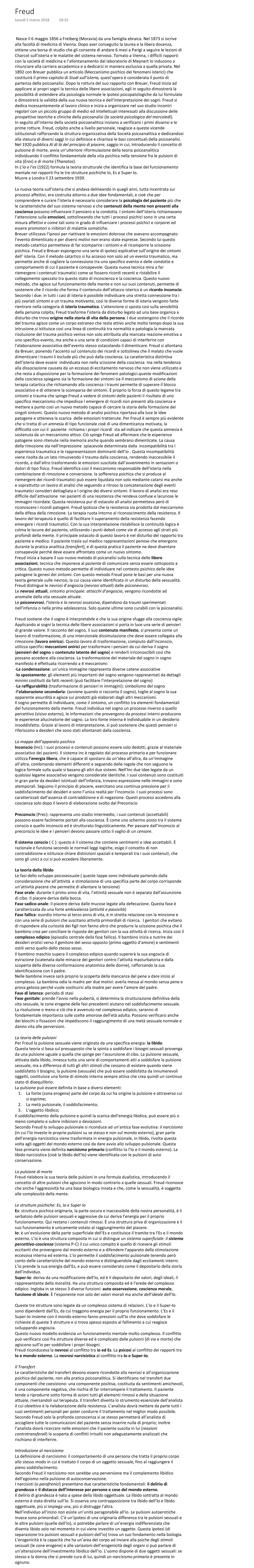 Freud - Nasce il 6 maggio 1856 a Freiberg (Moravia) da una famiglia ...