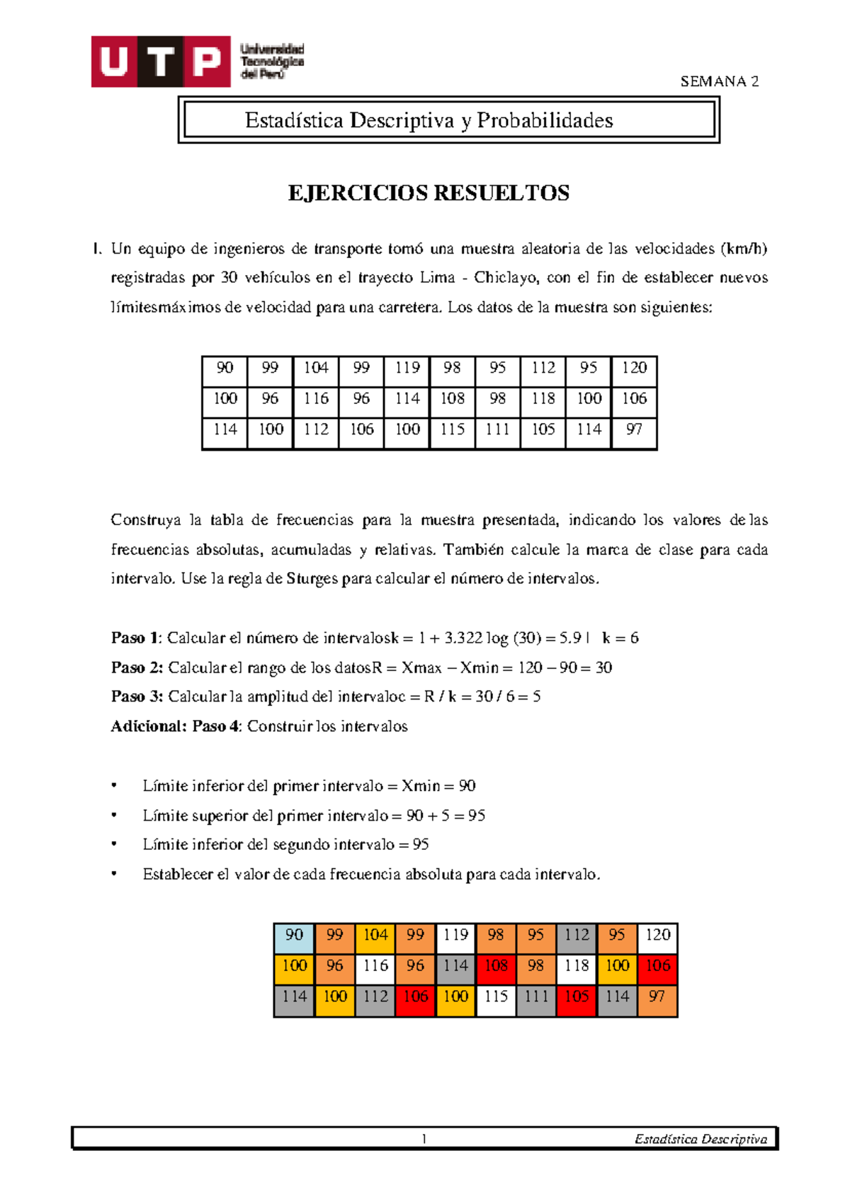 S02.s1 - Ejercicios resueltos - Estadística Descriptiva y Probabilidades EJERCICIOS RESUELTOS Un ...