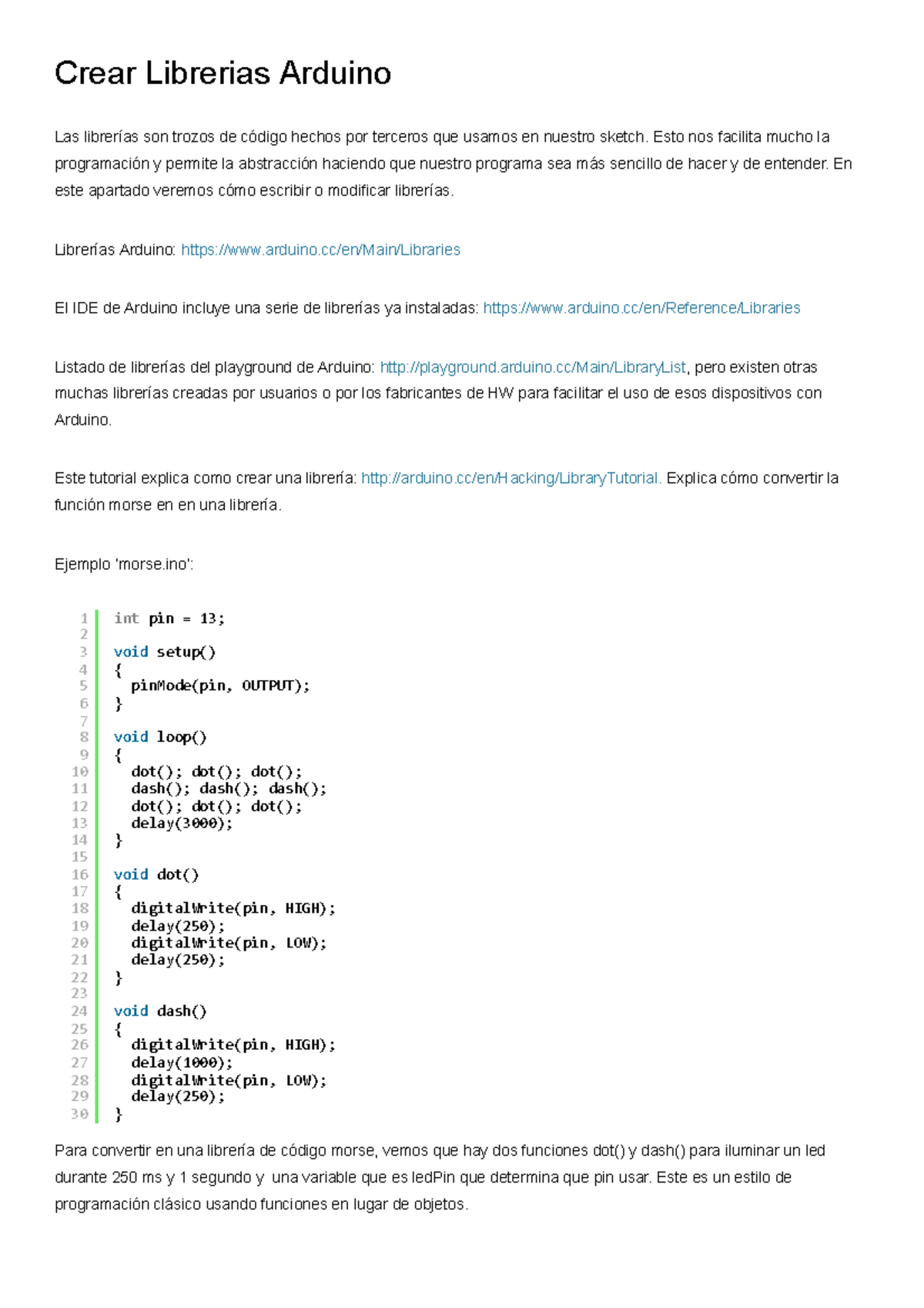 Crear Librerias Arduino Aprendiendo Arduino Crear Librerias Arduino Las Librerías Son Trozos