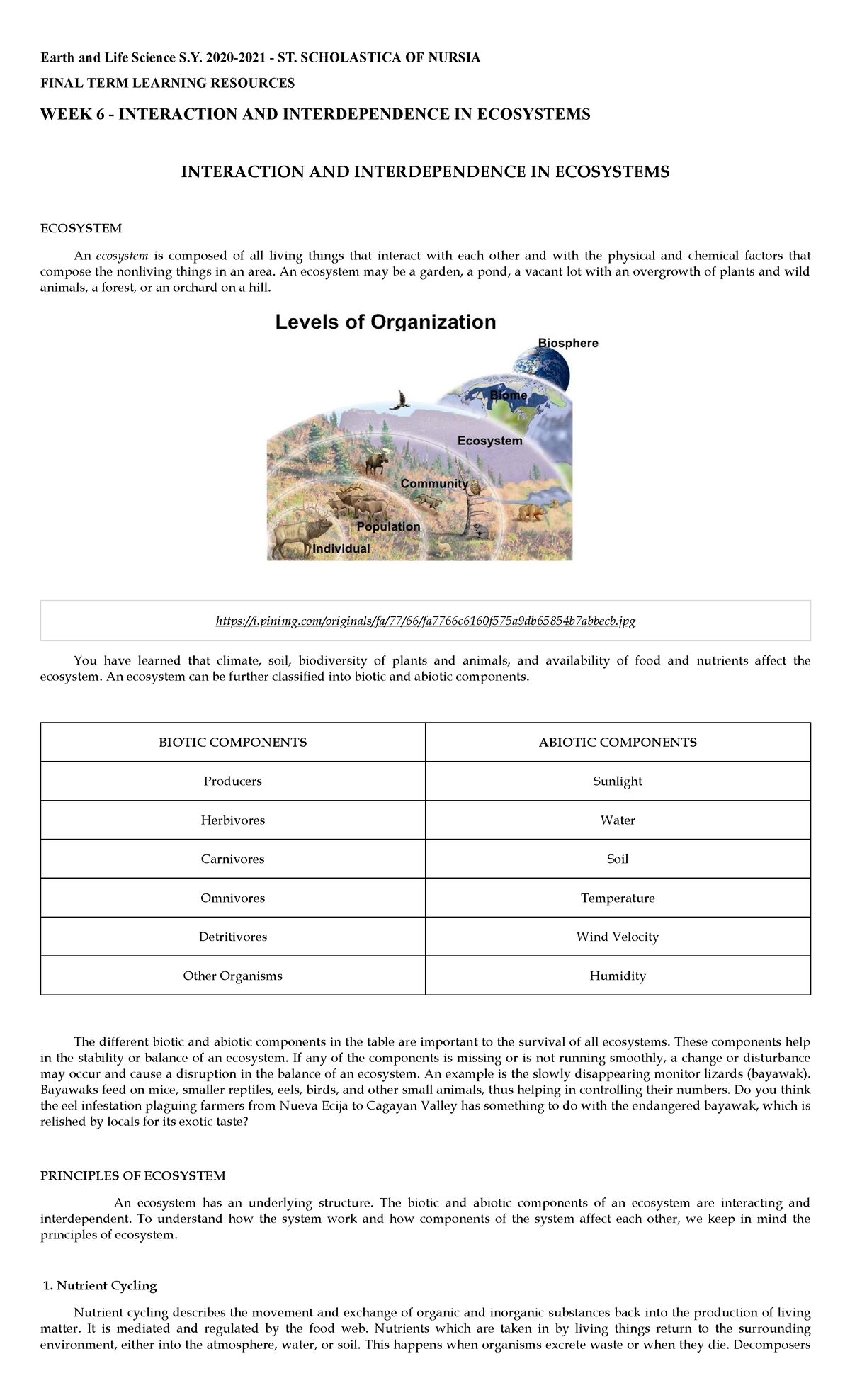 WEEK 6 - The main objective of an accounting information system (AIS ...