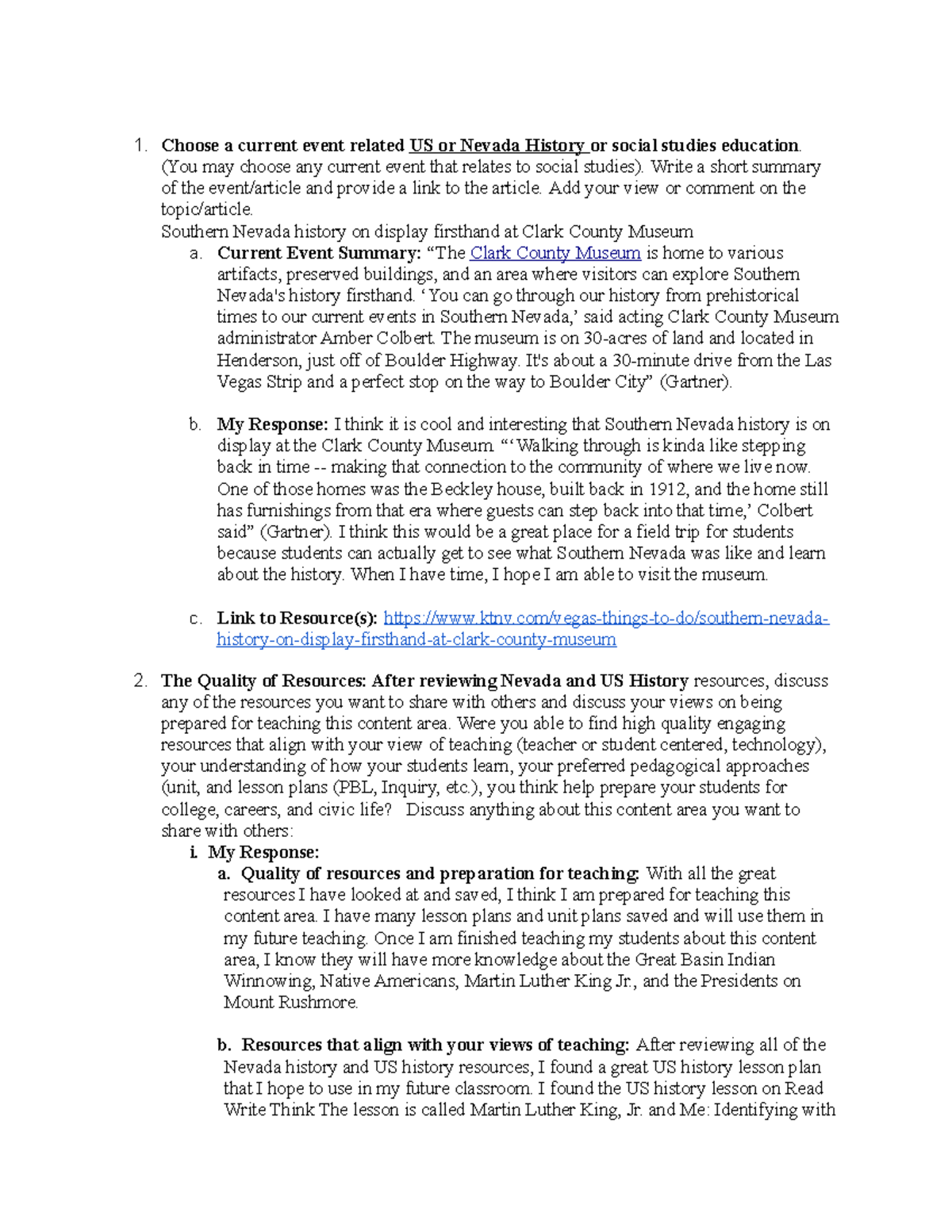 Week 8 Reflection - Choose a current event related US or Nevada History ...