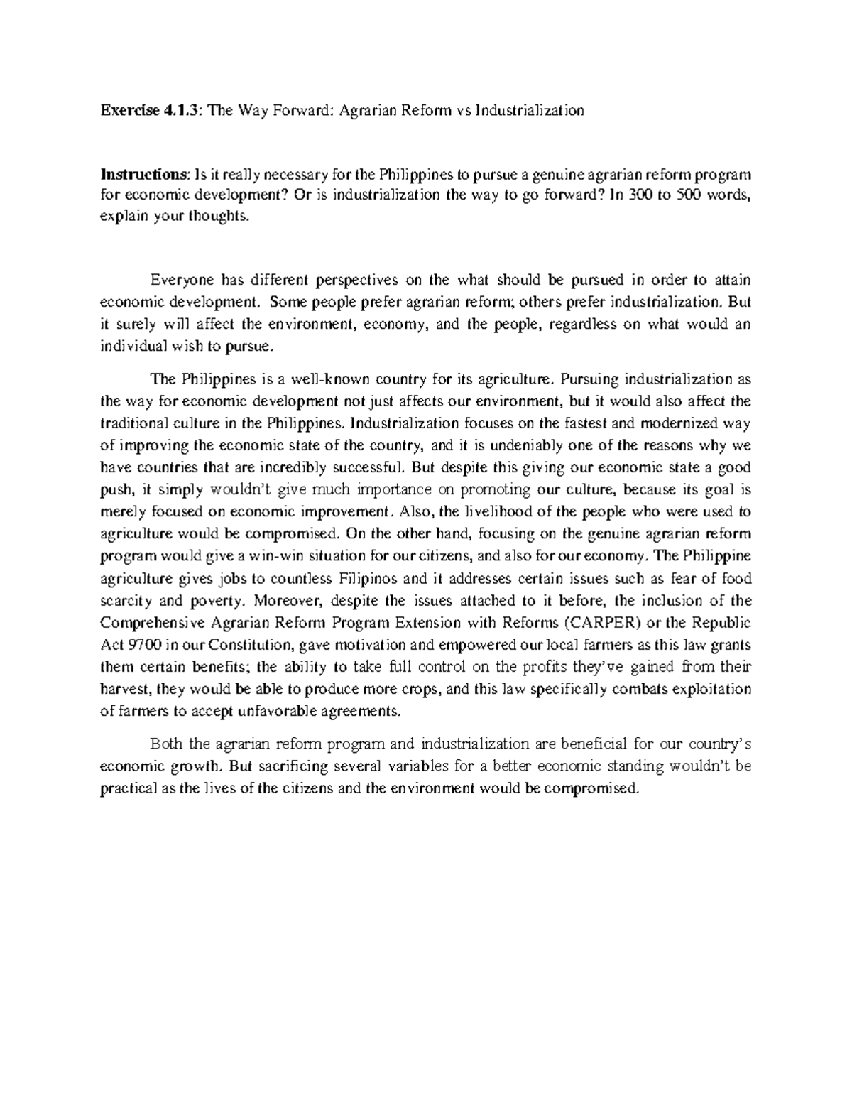 Ged103- Assignment 1 - This is an activity for the course. Hope it ...