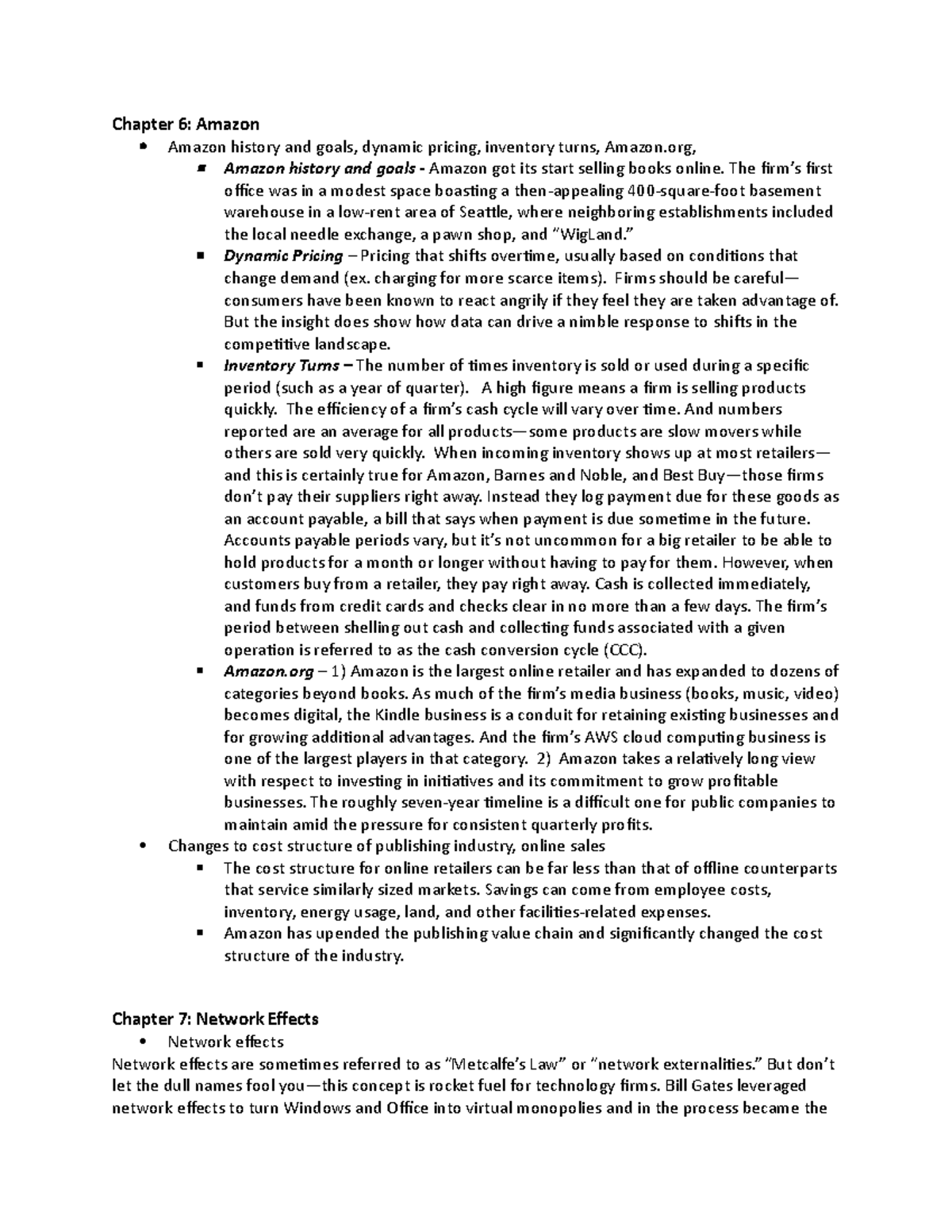 BA 382 Final exam study guide - Chapter 6: Amazon Amazon history and ...