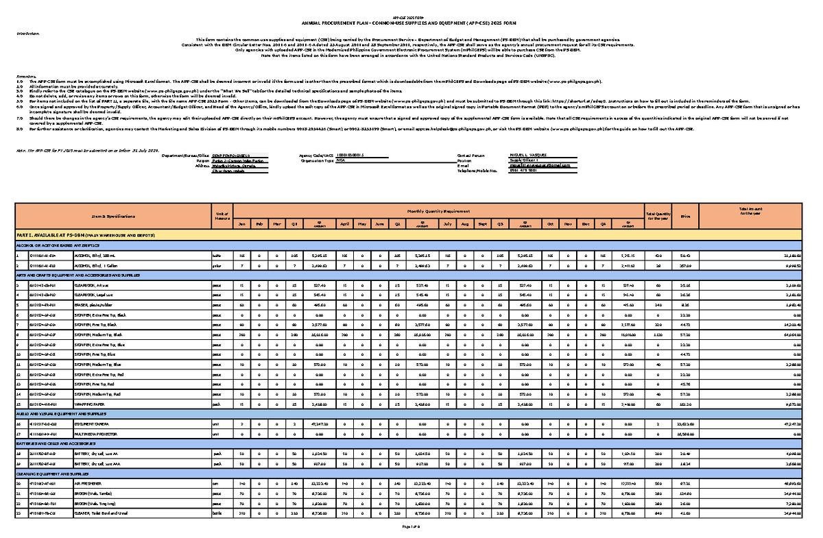 APP-CSE 2025 DENR Penro Isabela - Reminders: 1. 2 3. 4 5 Do not delete ...