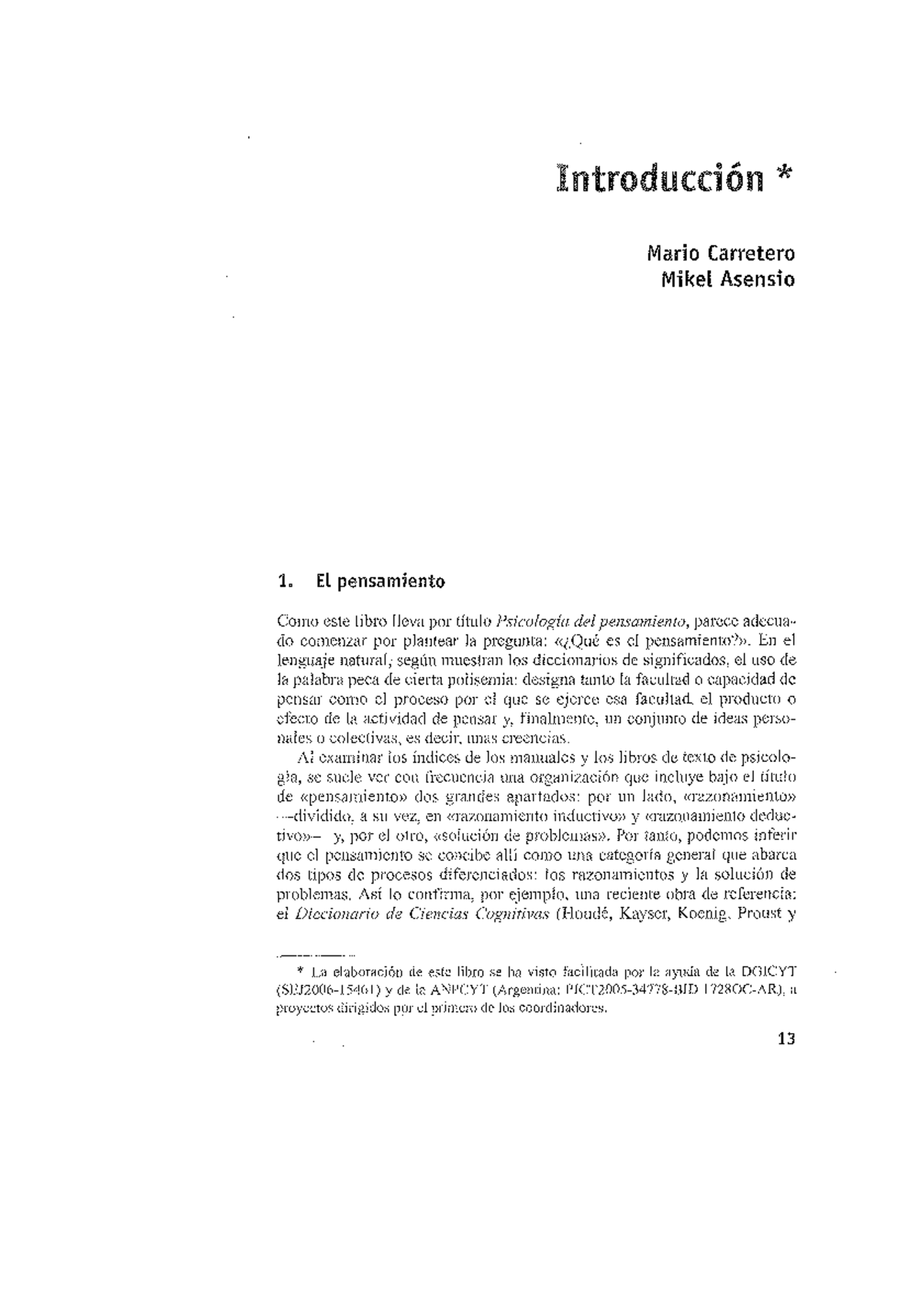 El pensamiento-Mario Carretero Mikel Asensio - Psicologia del Pensament ...