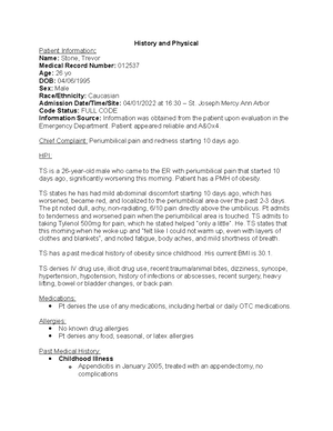 SOAP Note copy - SOAP note sepsis - SOAP Note Patient Information: Name ...