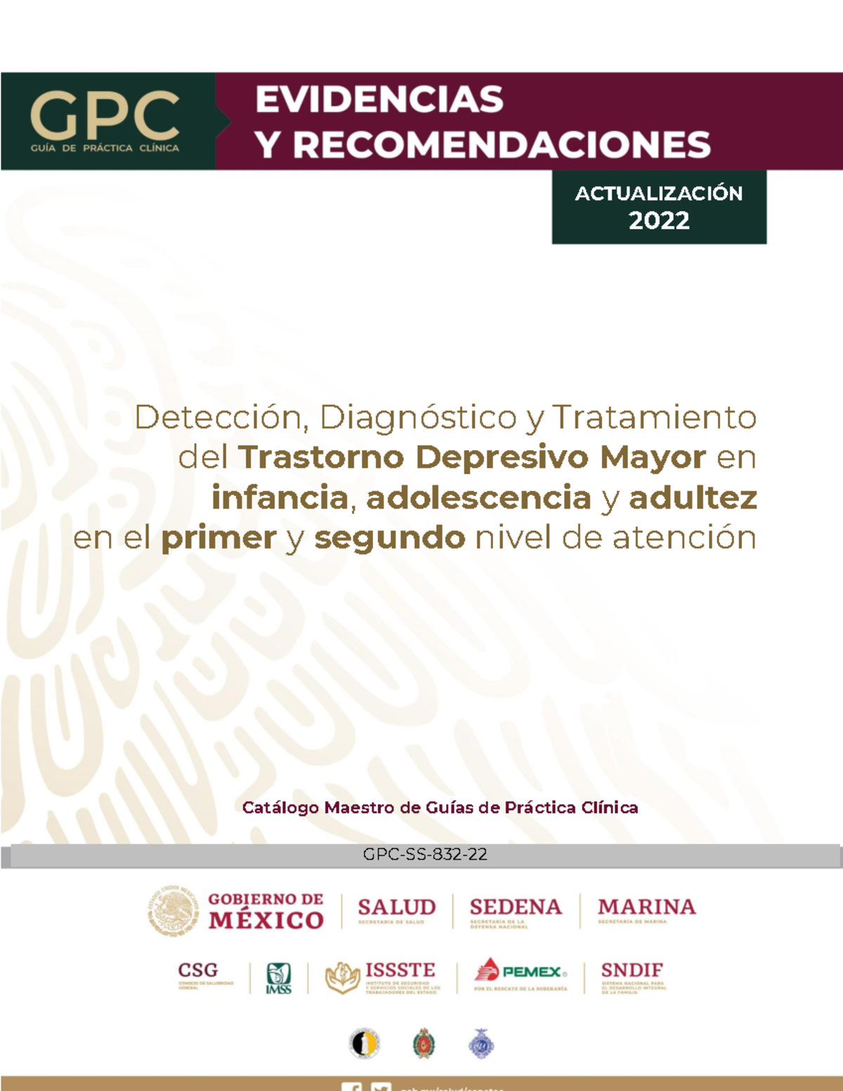 Depresion gpc - depresión - Detección, Diagnóstico y Tratamiento del ...