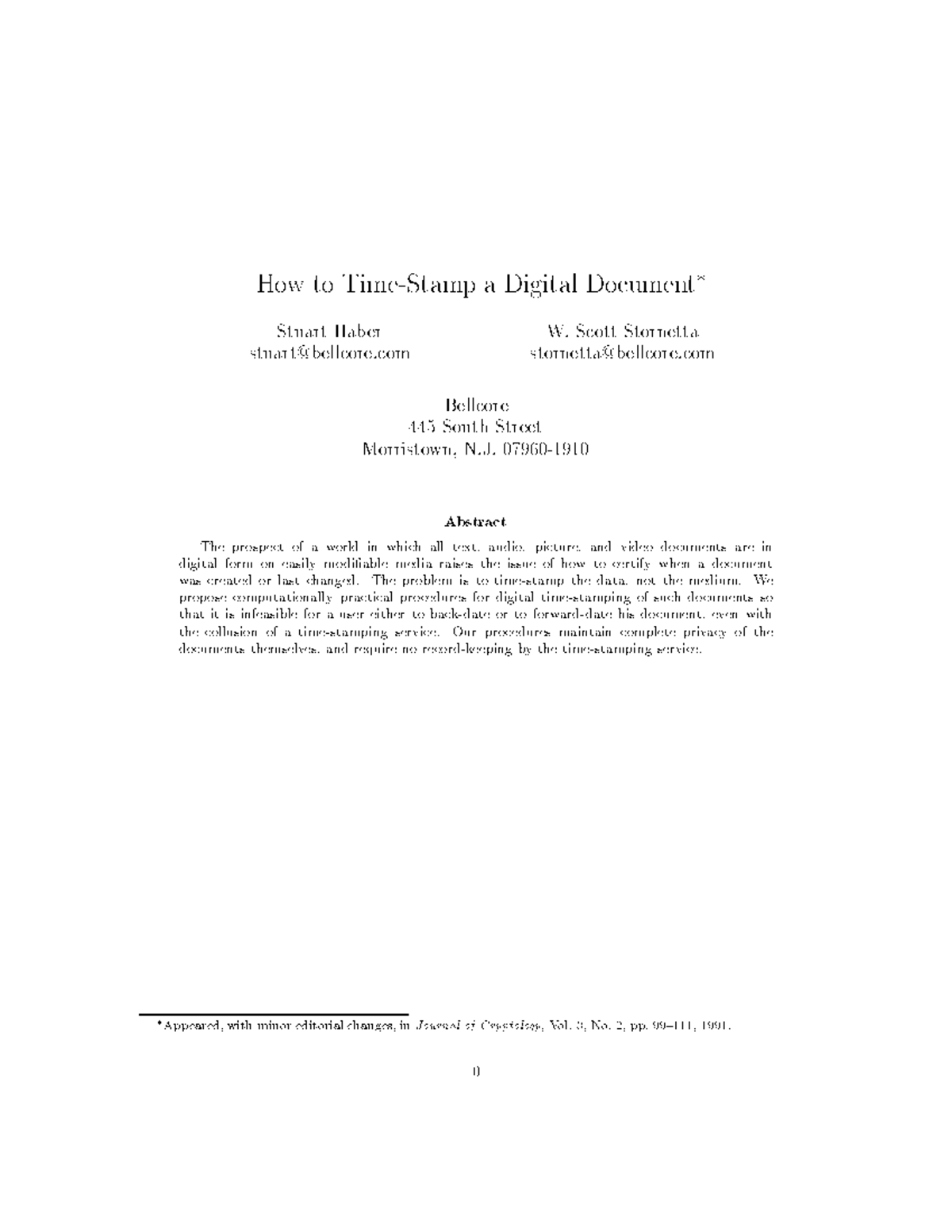 Howto Time-Stampa Digital Document - How to Time-Stamp a Digital Do ...