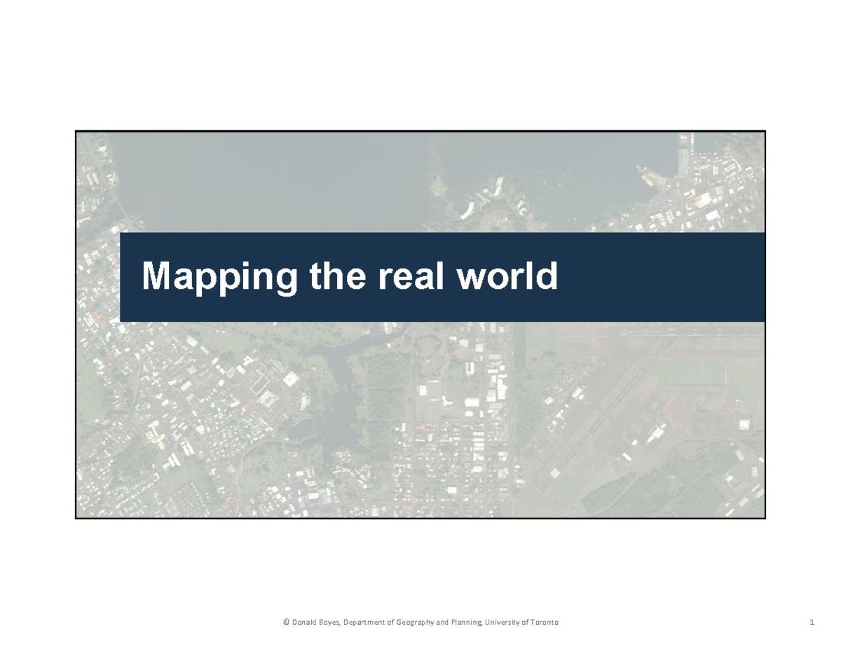 3. Mapping the real world3. Mapping the real world3. - Mapping the real ...