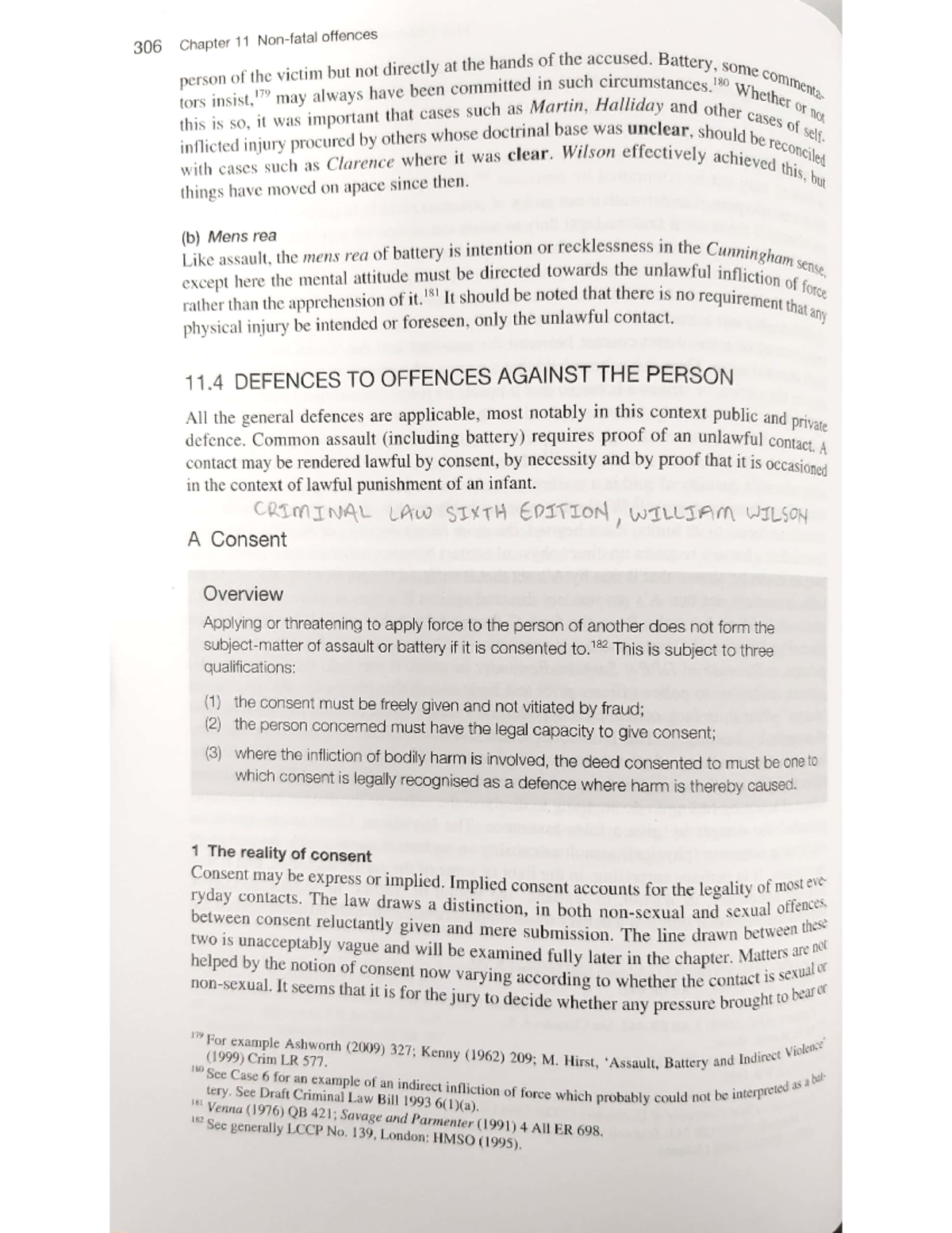 Non-Fatal Offences Excerpt - Criminal Law - Studocu