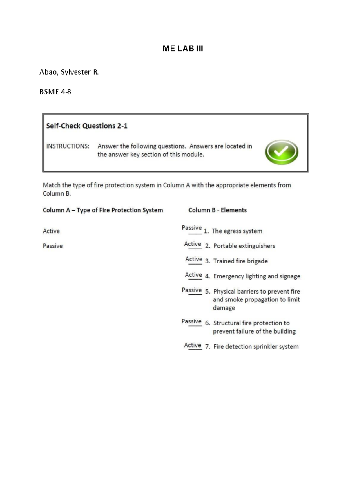 Inbound 2175500600156119989 - Mechanical Engineering - ME LAB III Abao, Sylvester R. BSME 4 - B ...