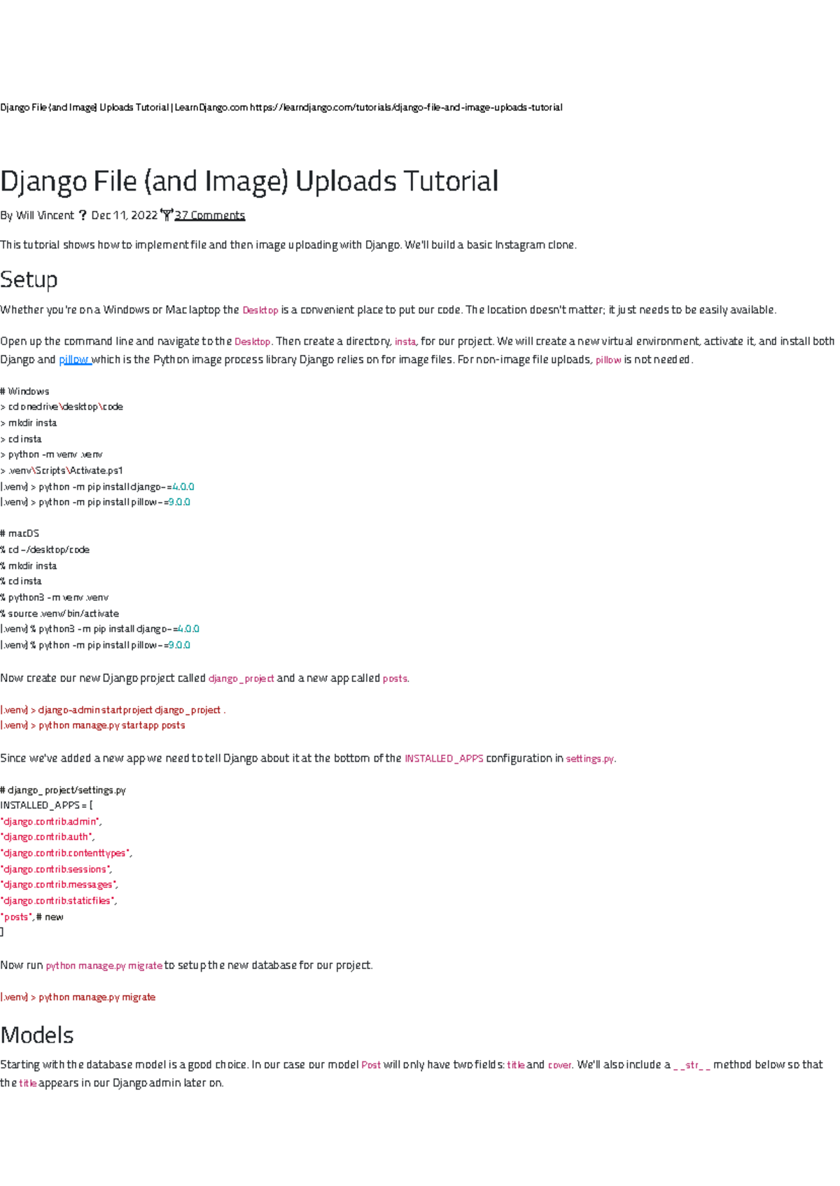Django File And Image Uploads Tutorial Well Build A Basic