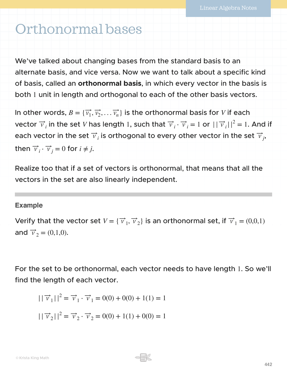 Summary notes on Orthonormal+bases - Orthonormal bases We’ve talked ...