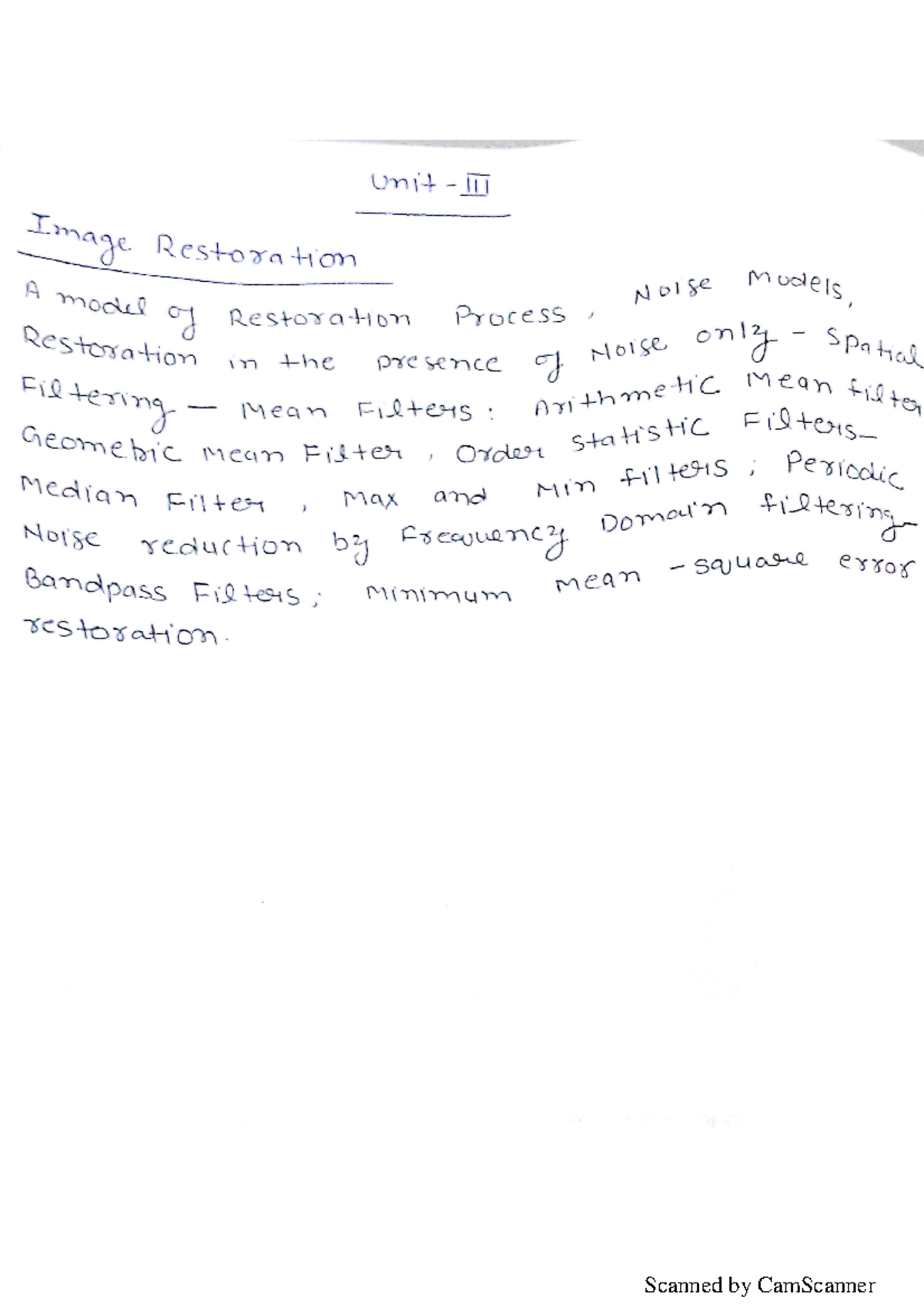 Unit 3 - Image Processing - Studocu