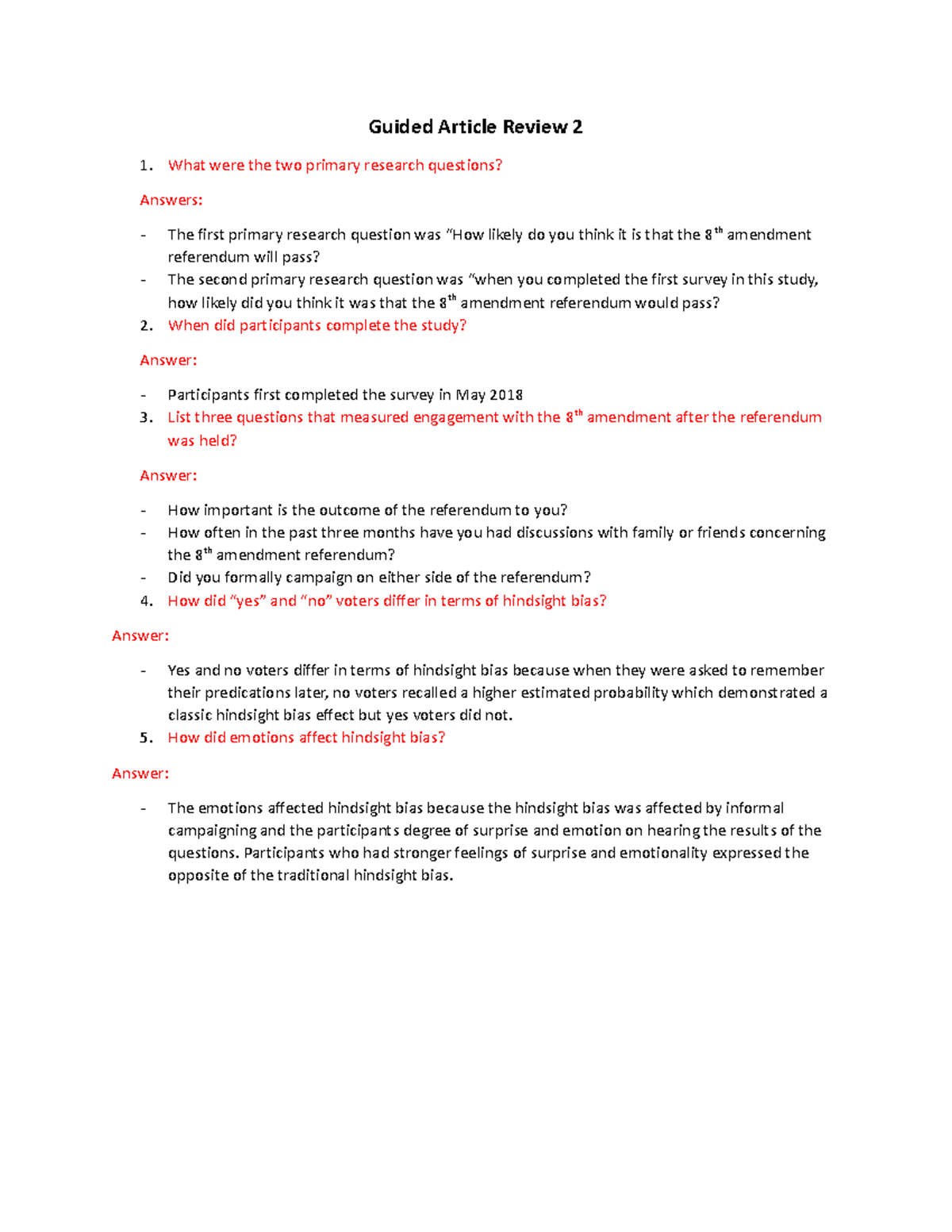 Guided Article Review 2 Answers - Guided Article Review 2 1. What were ...