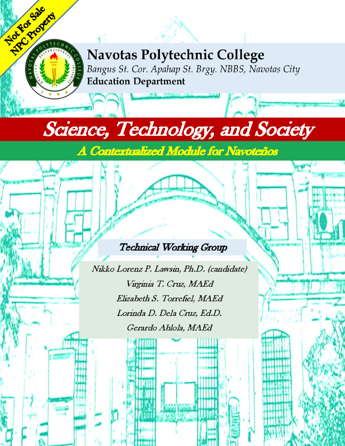 STS M1 - ANY - Science, Technology, and Society A Contextualized Module ...