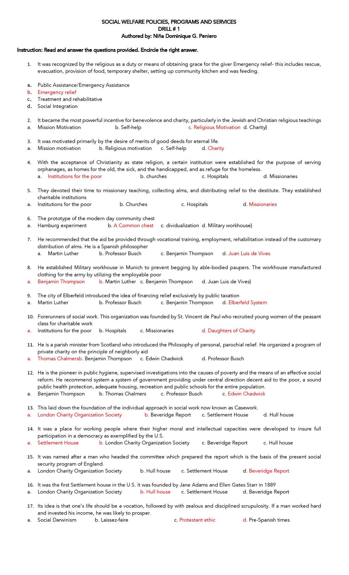 Swpp - Reading materials - SOCIAL WELFARE POLICIES, PROGRAMS AND ...