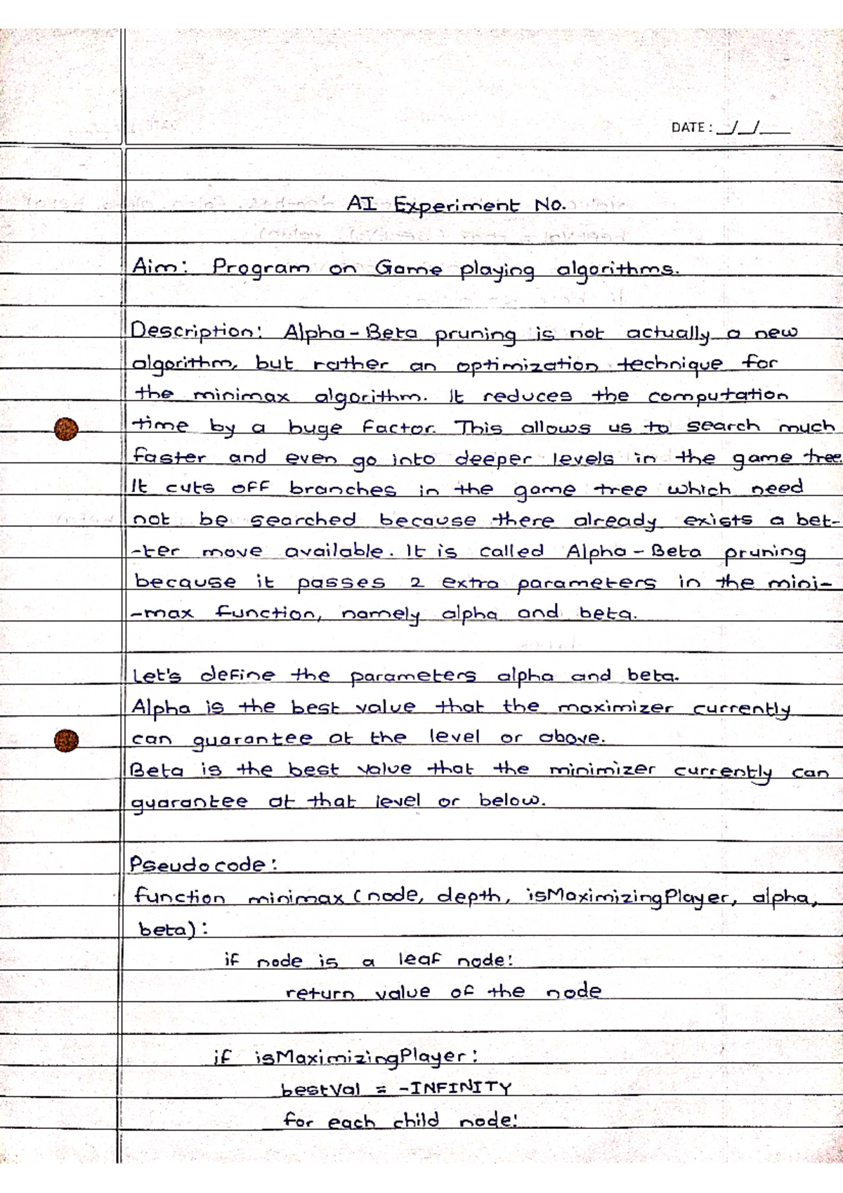 AI Exp5@Anant - Artificial Intelligence Experiment 5 - Computer Engineering - if name == - Studocu