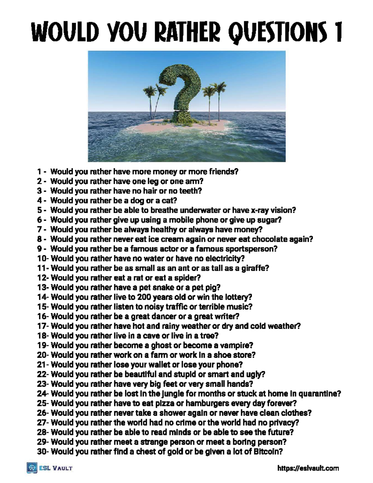 Would you Rather - Genetic engineering - Studocu