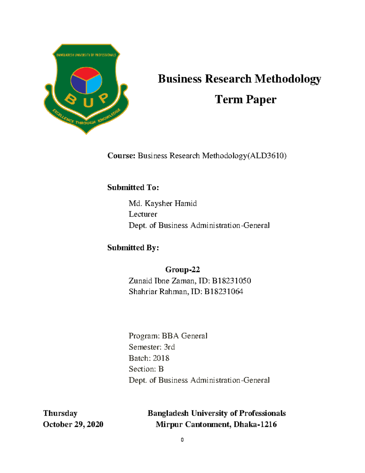 BRM-Group-22 - Islamic Finance - Business Research Methodology Term ...