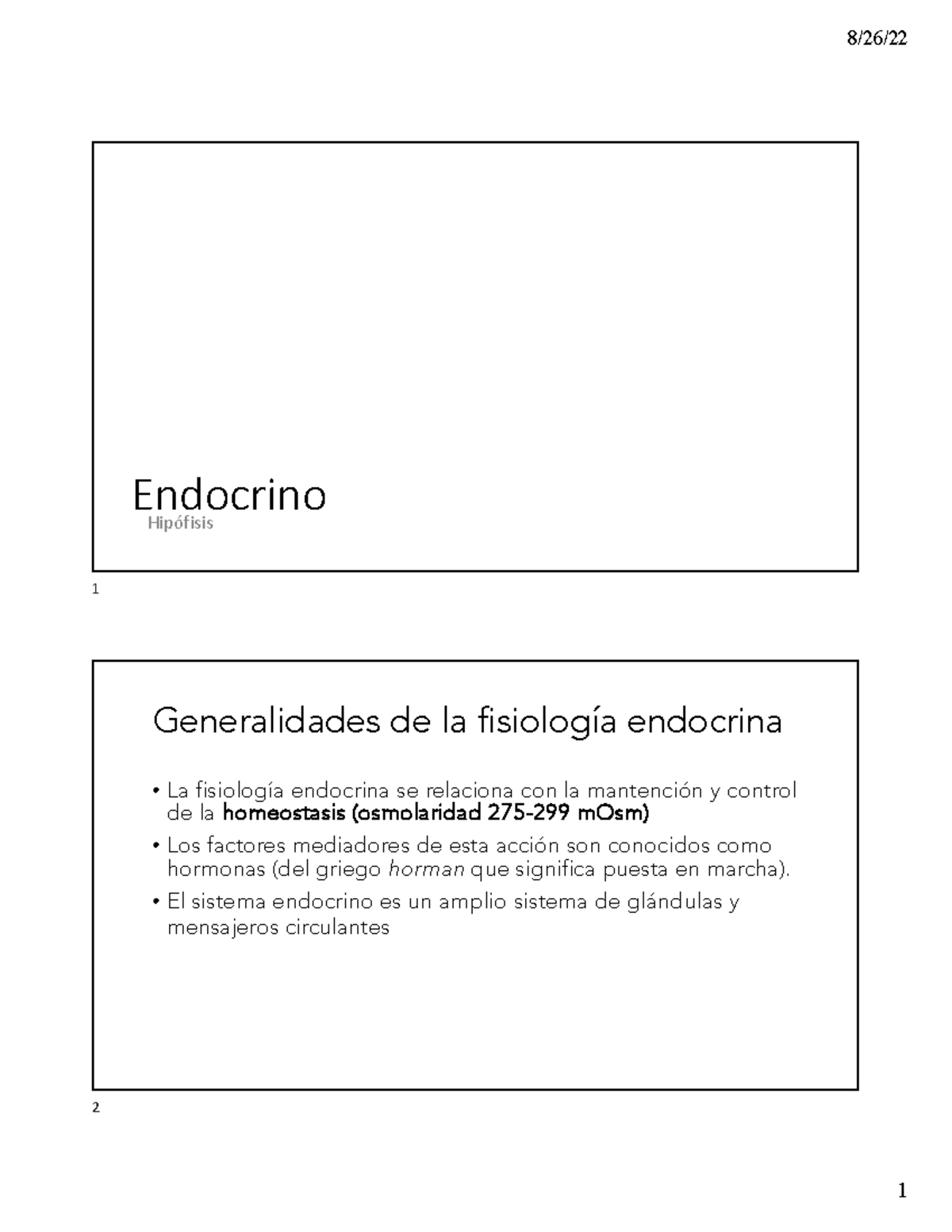 Sistema Endocrino Hipofisis tiroides MNP2 2022 - Endocrino Hipófisis 1 ...