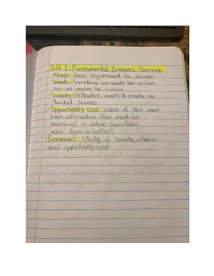Econimics study guide #1 - Lesson 4: Opportunity Cost ~ Scarcity ...