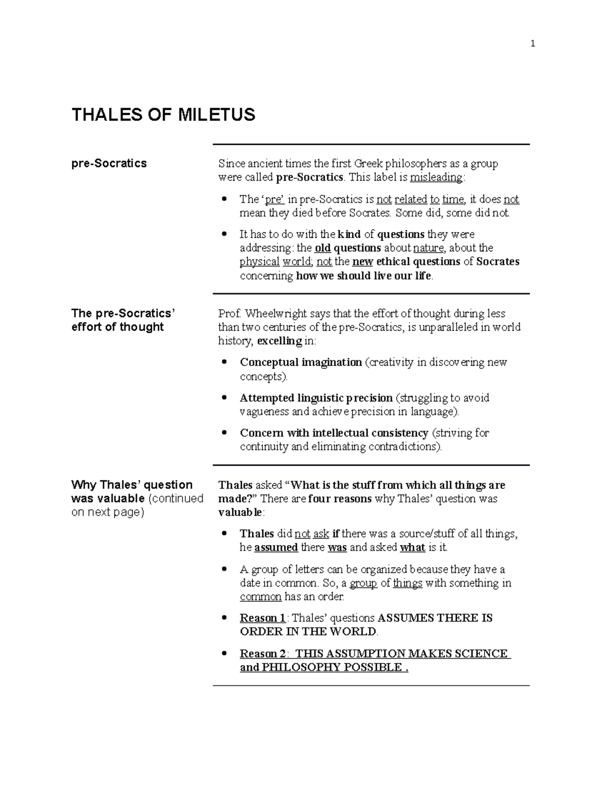 Thales OF Miletus ( Covid) - THALES OF MILETUS pre-Socratics Since ...