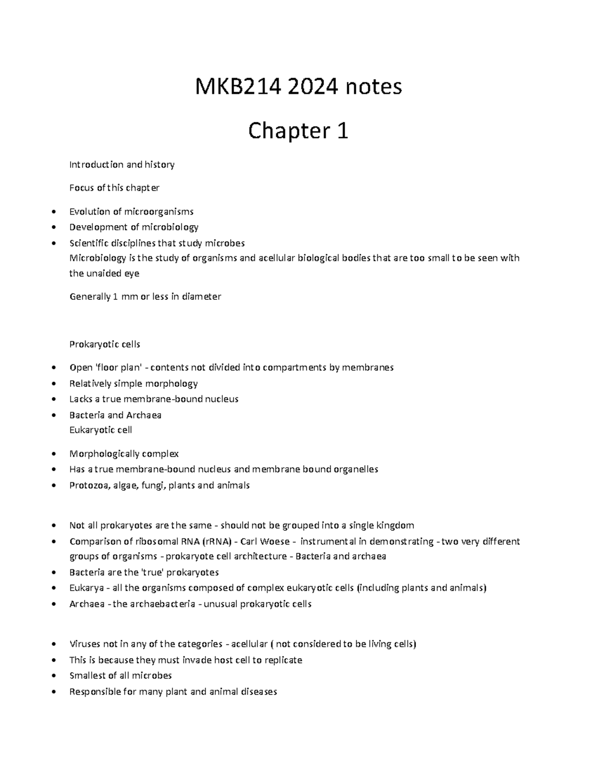 MKB 214 2024 notes - MKB214 2024 notes Chapter 1 Introduction and ...