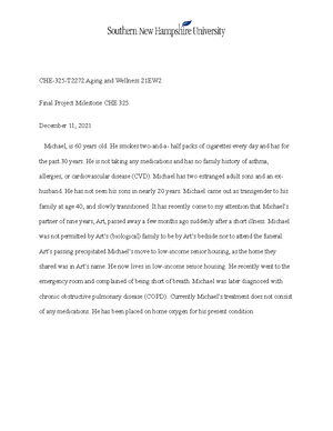 Che325 milestone three plan of action template - CHE 325 Final Project ...