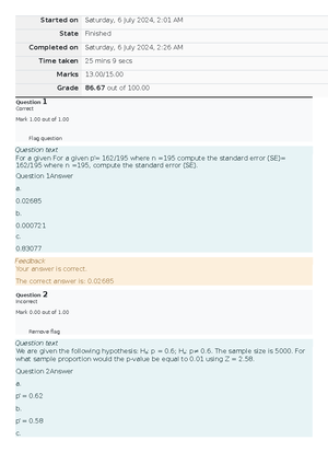[Solved] The scores of the quizzes of five students in both English and - SOPHIA Introduction to ...