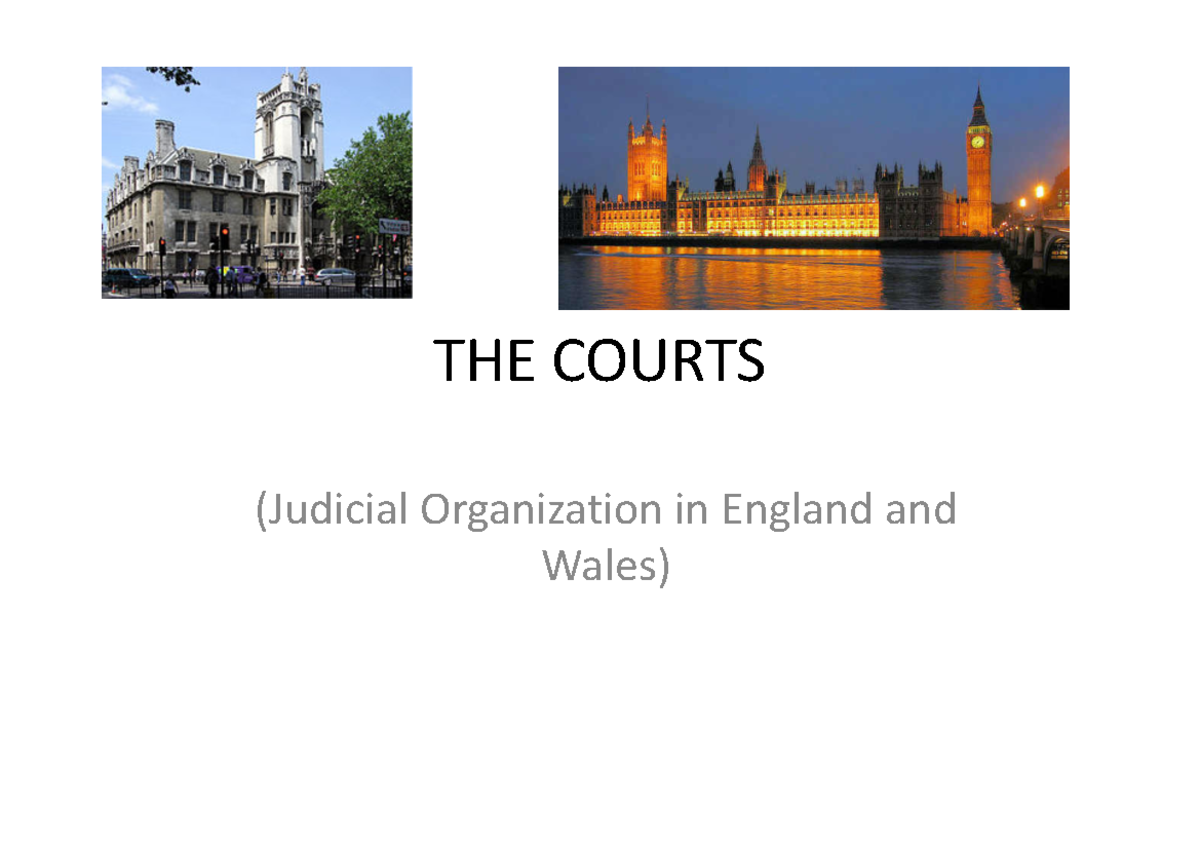 THE Courts IN England AND Wales 2022 - THE COURTS (Judicial ...