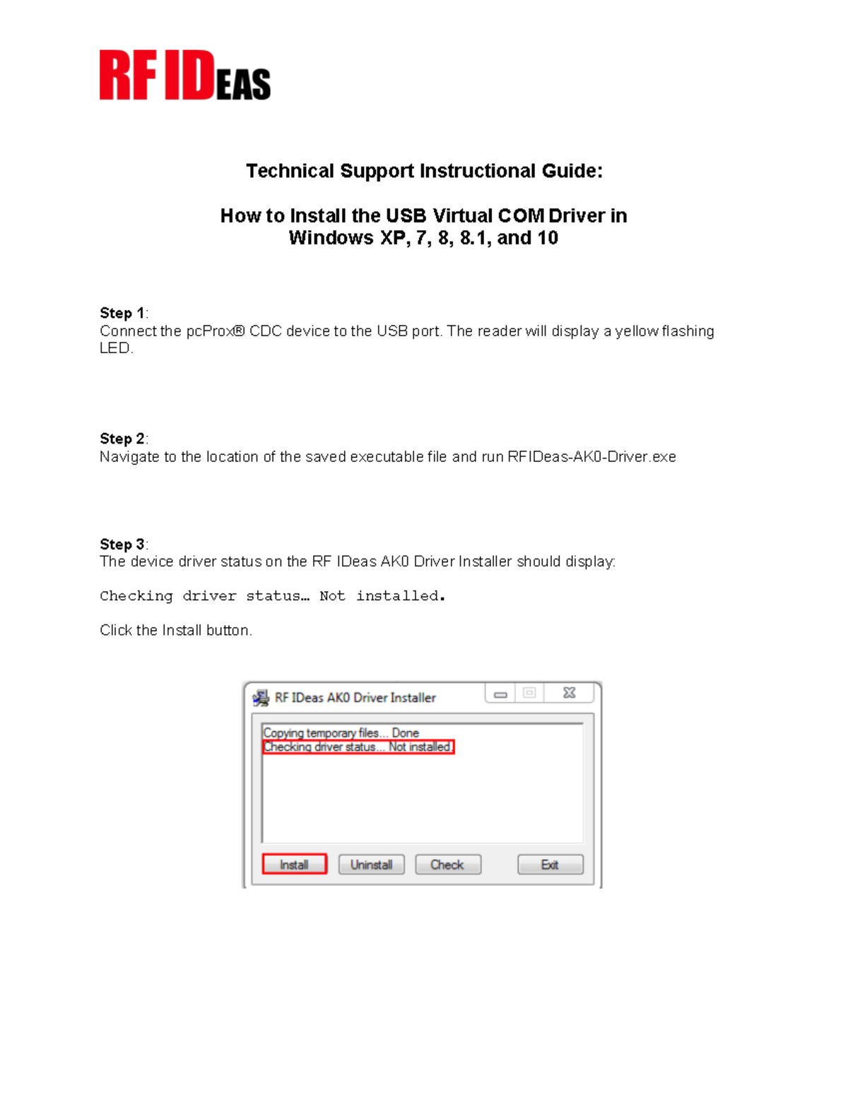 Tech Support Guide-USB Virtual COM Driver-Installation - Tecnologias de la informacion - Studocu