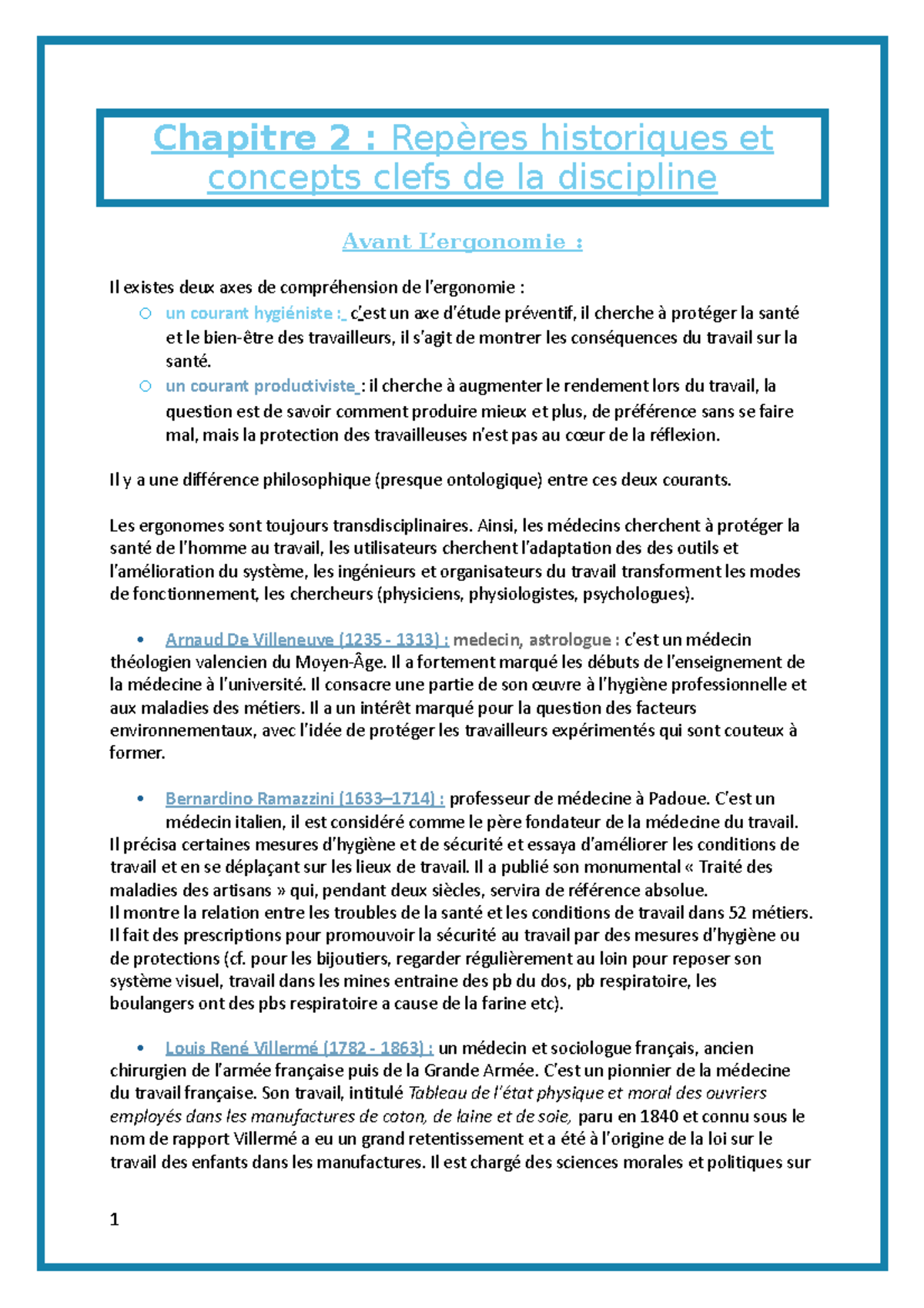Chapitre 2 - cours ergonomie =Repères historiques et concepts clefs de ...